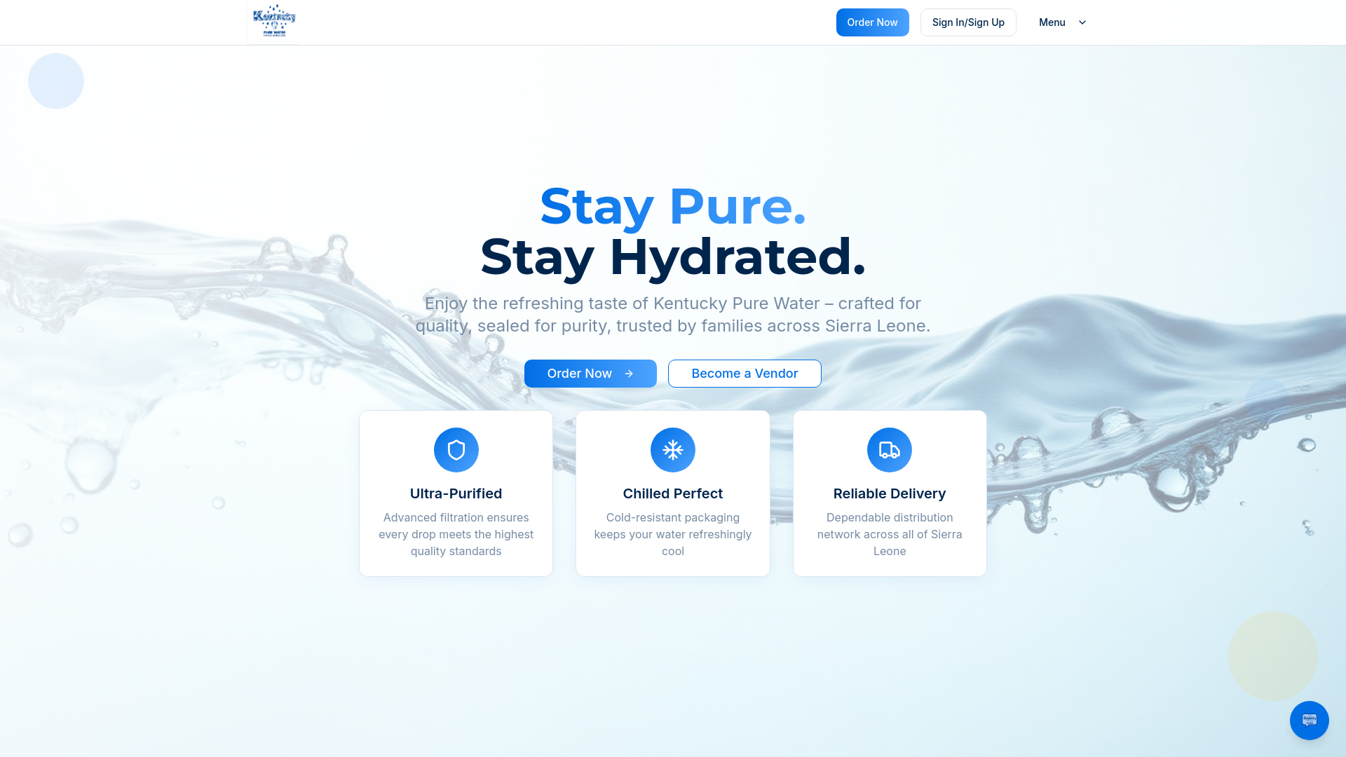 Kentucky Pure Water - Stay Pure. Stay Hydrated.