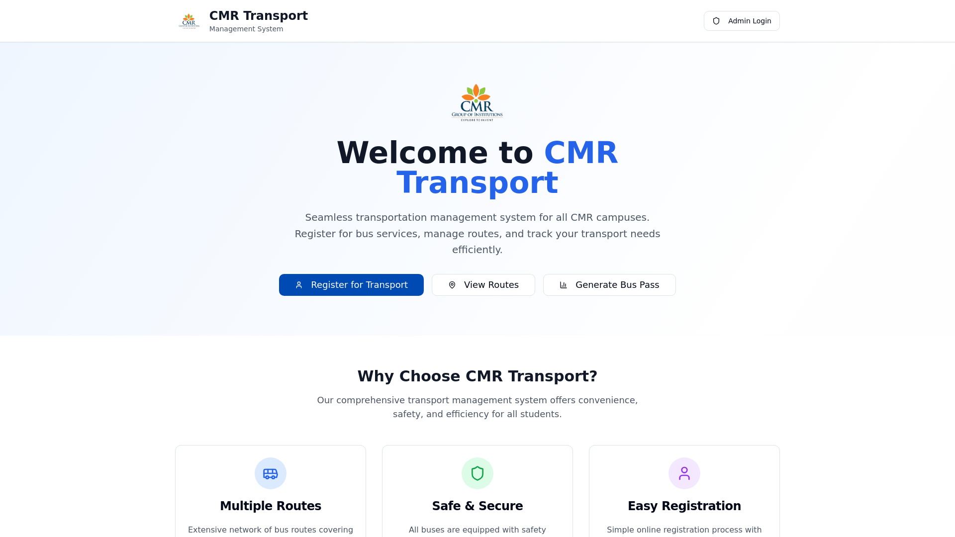CMR Transport Management System