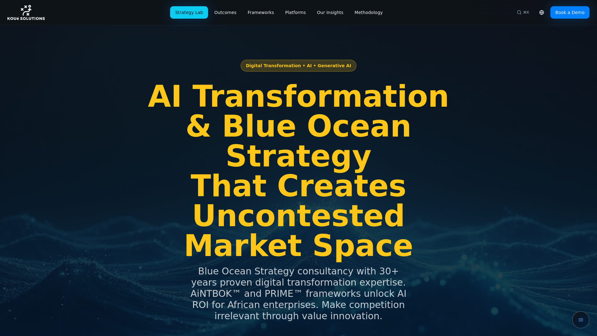 AI Transformation & Blue Ocean Strategy Consultancy | Make Competition ...