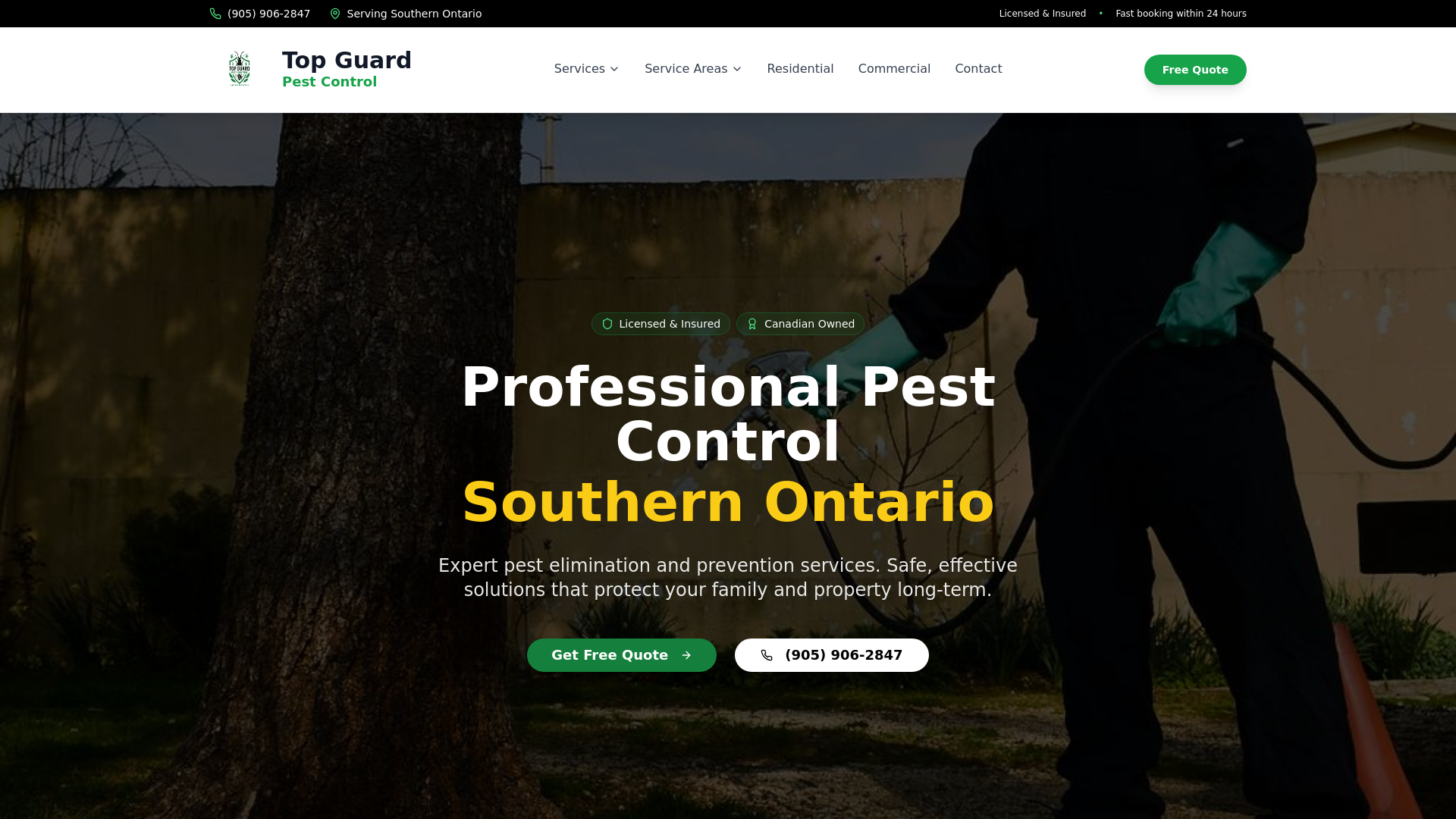 Top Guard Pest Control - Professional Pest Management Services ...