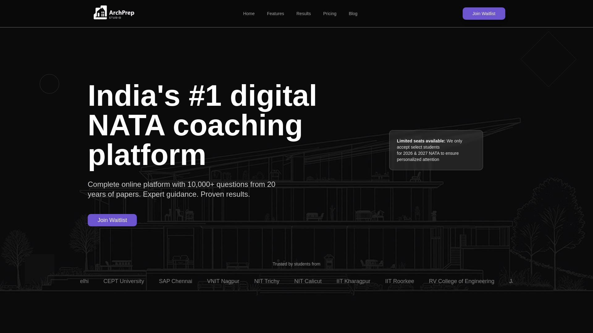 Archprep Studio - AI-Powered NATA Coaching | Master Architecture Entrance