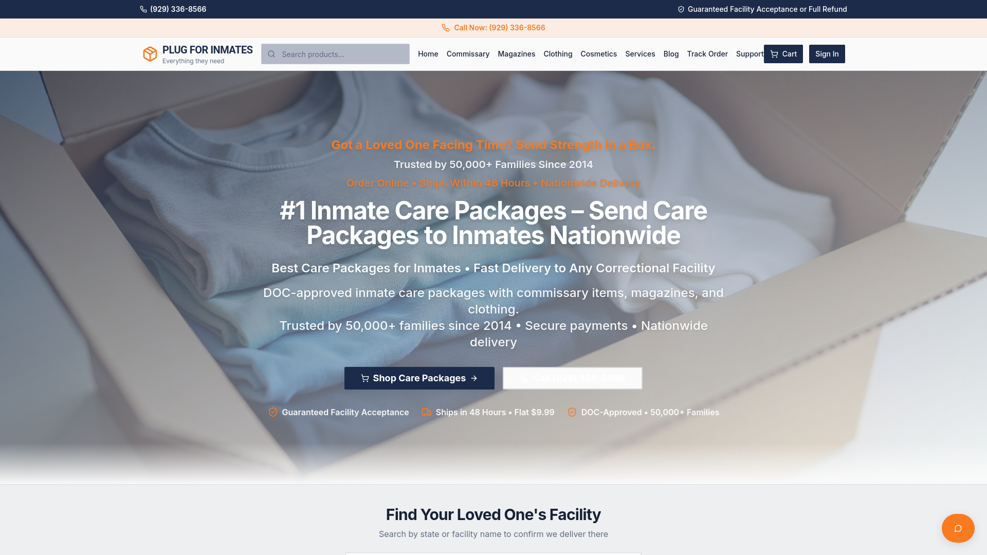 Texas Prison Care Packages | Inmate Commissary Delivery TX