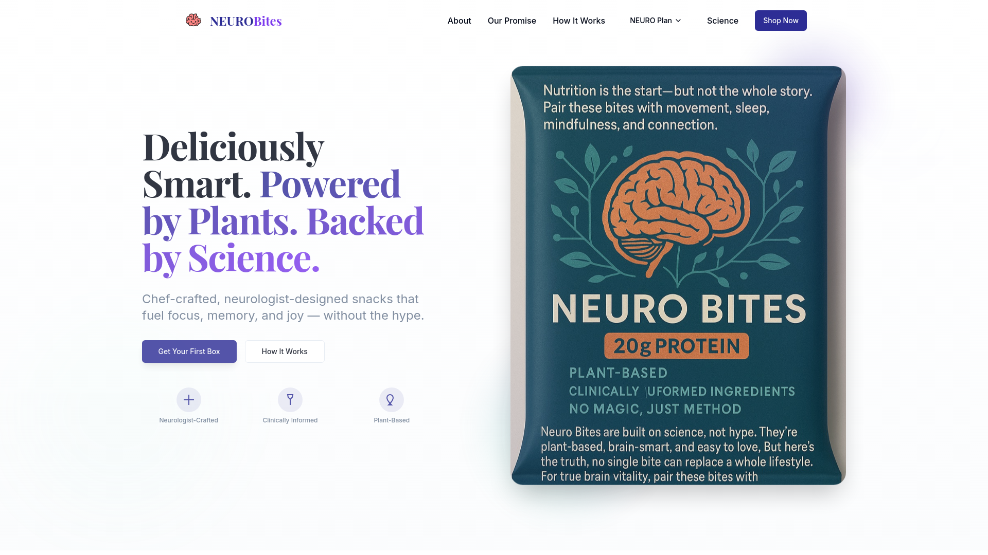 NEURO Bites | Brain Food Made Real