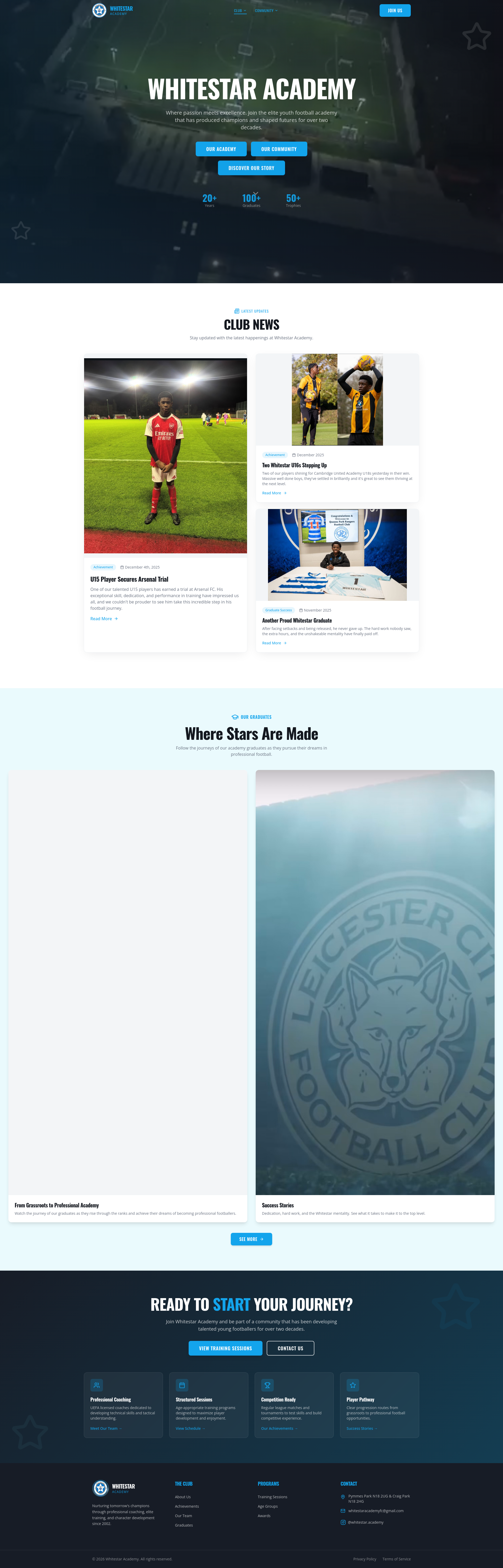 Whitestar Academy | Elite Youth Football Club