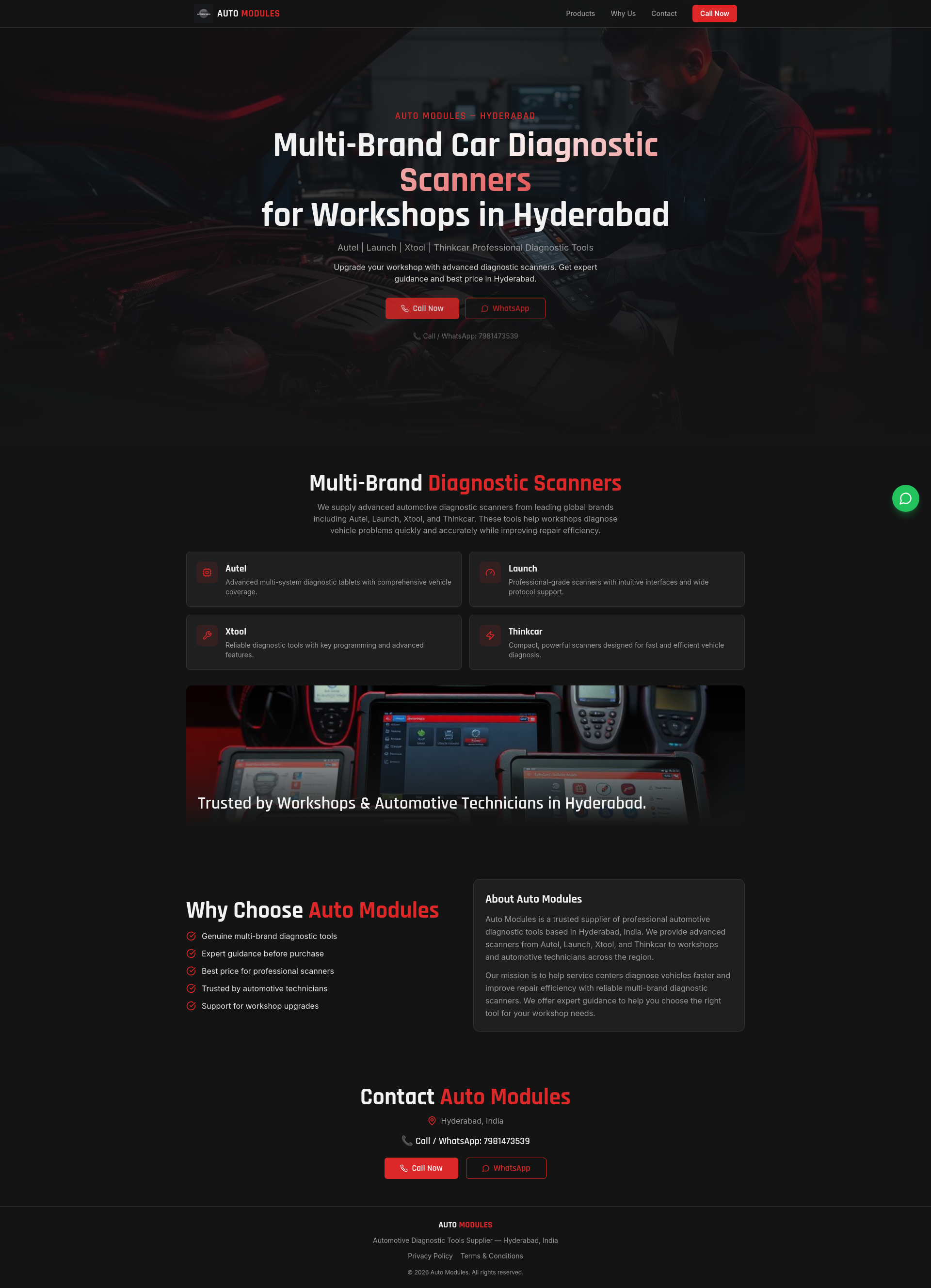 Auto Modules | Car Diagnostic Scanners in Hyderabad