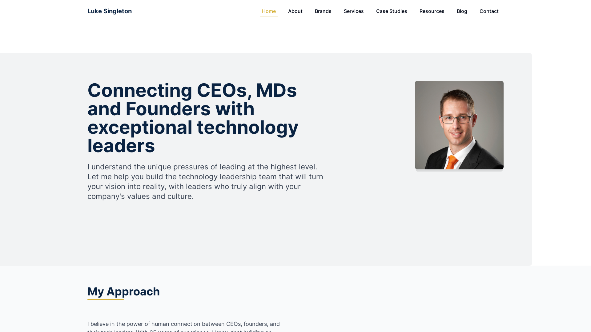 Luke Singleton | Executive Technology Leadership Search | Australia