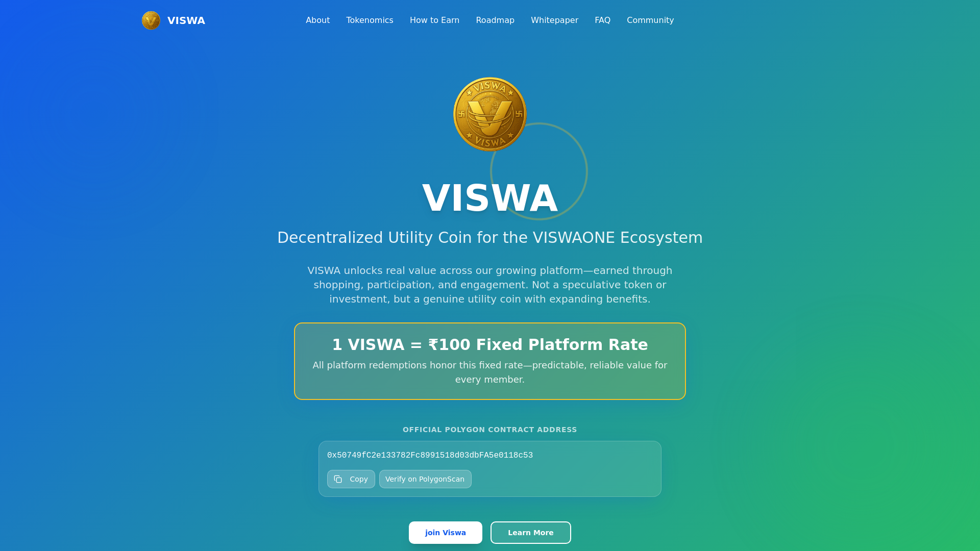 VISWA - Shopping Rewards Powered by Polygon