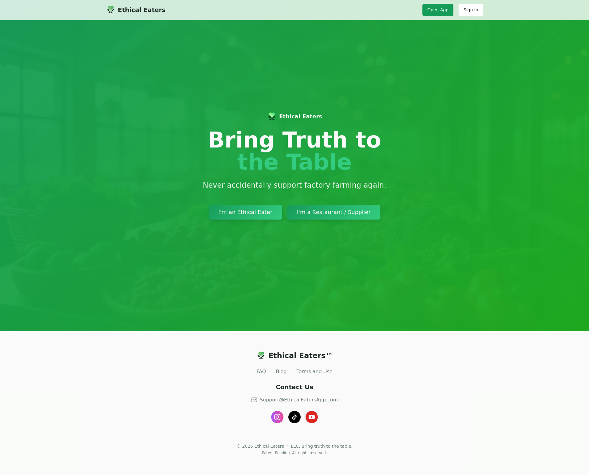 Ethical Eaters - Bring Truth to the Table