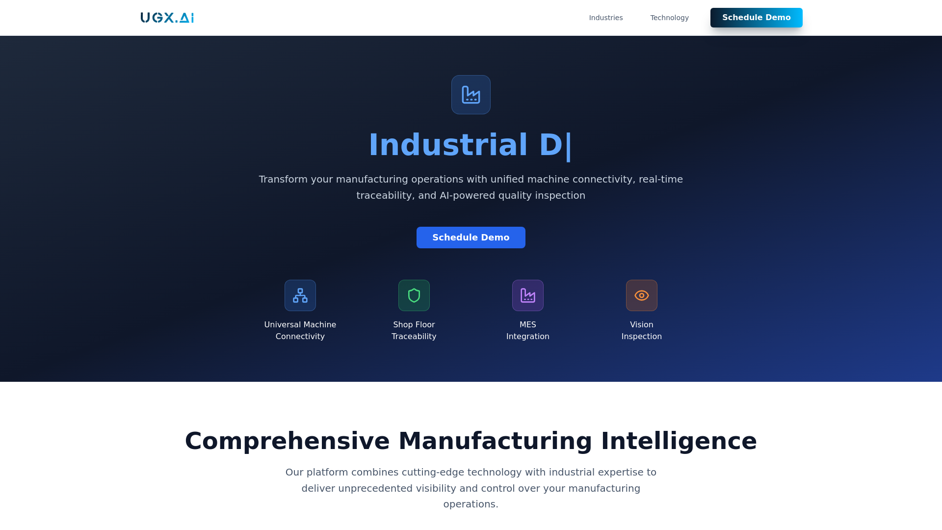 UGX.AI - Industrial DataOps Platform