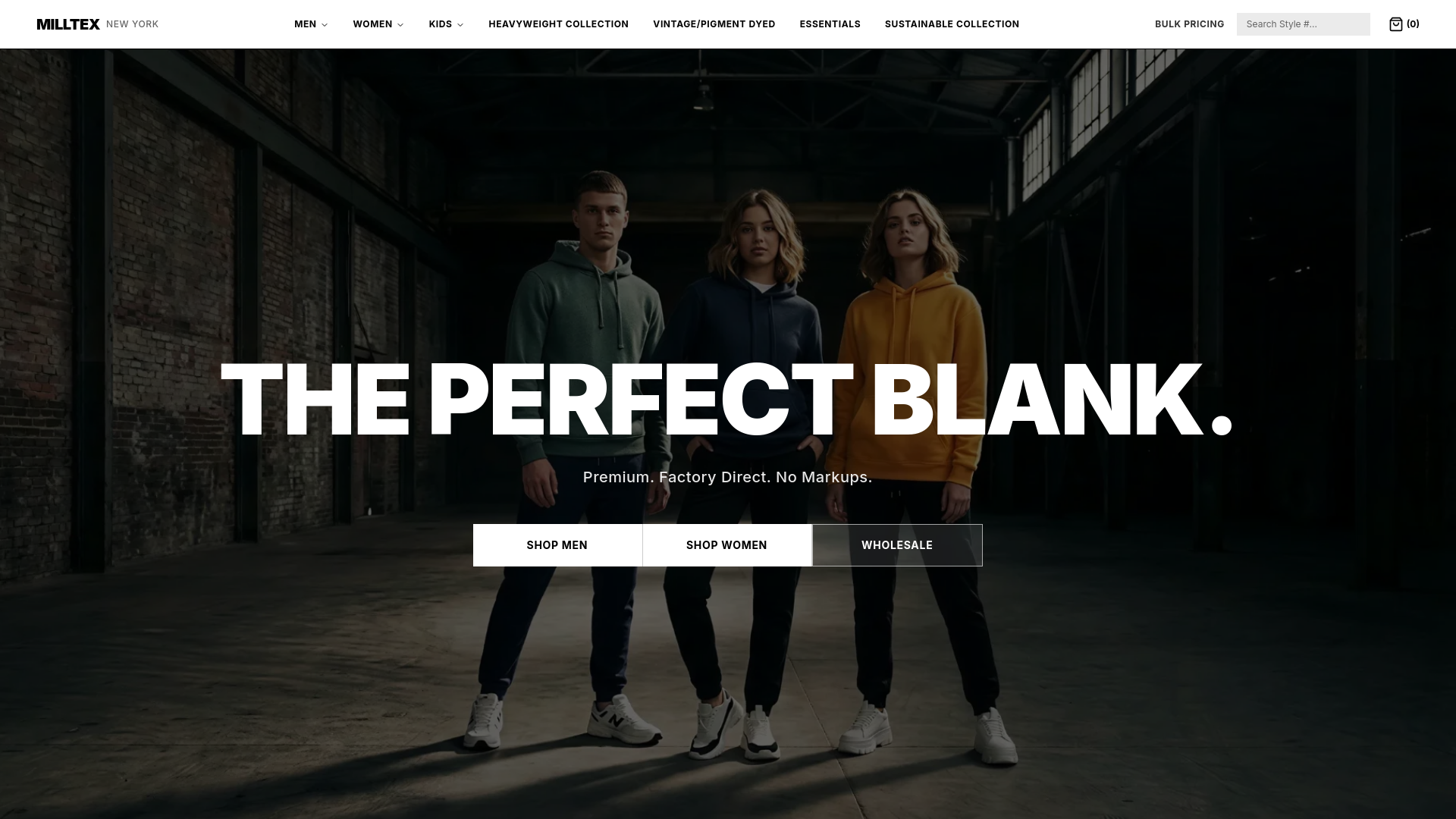 Milltex New York — Premium Apparel Blanks Factory Direct