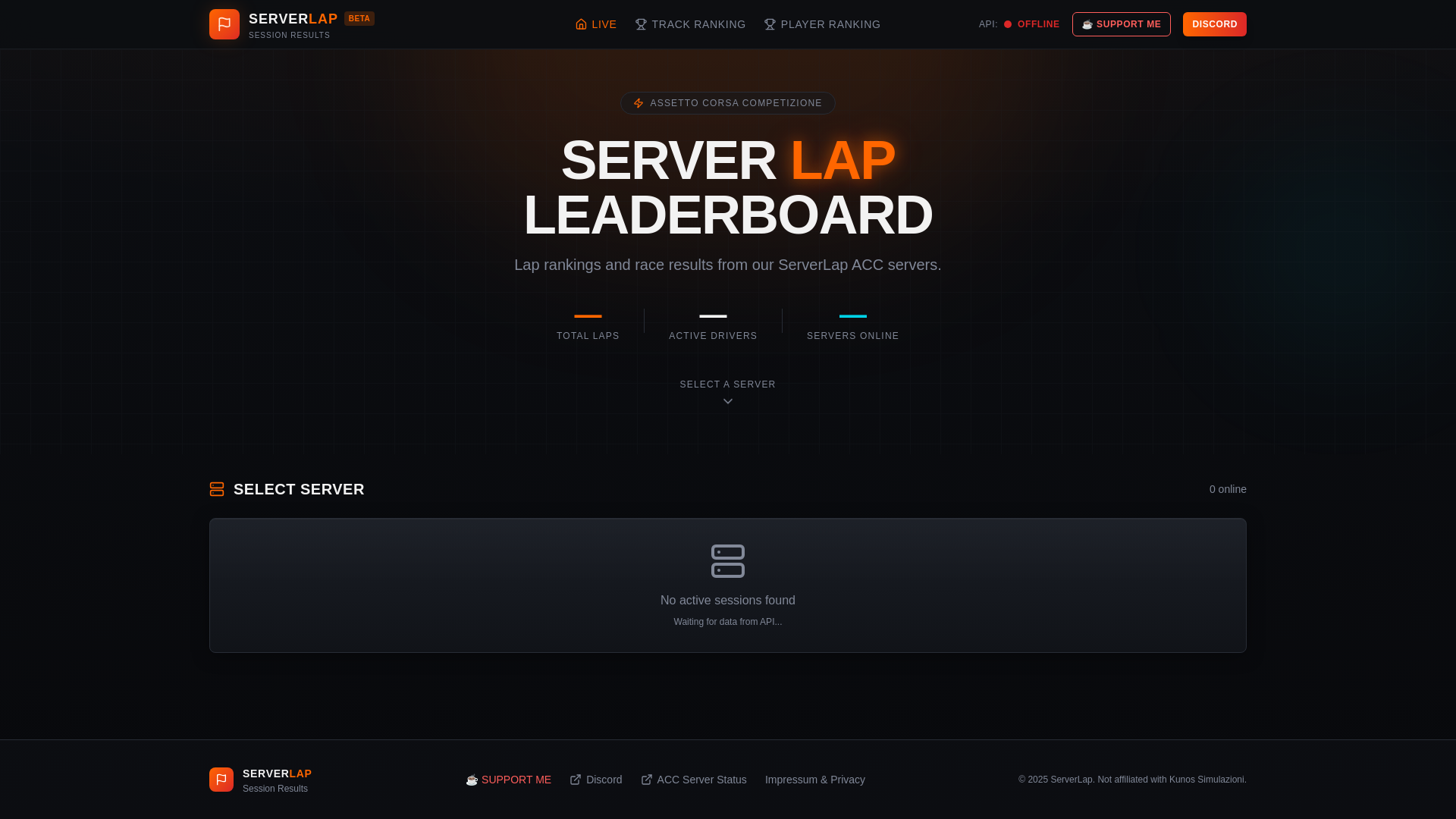 ACC ServerLap - Leaderboard & Race Results