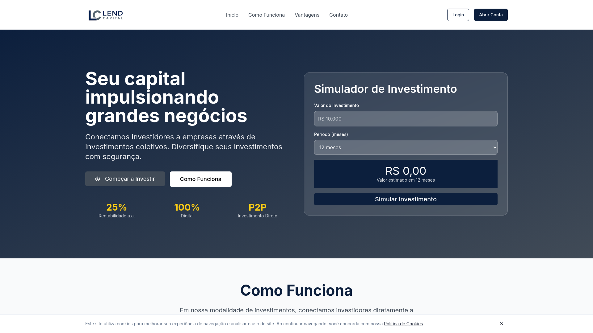 Lend Capital - Seu investimento seguro