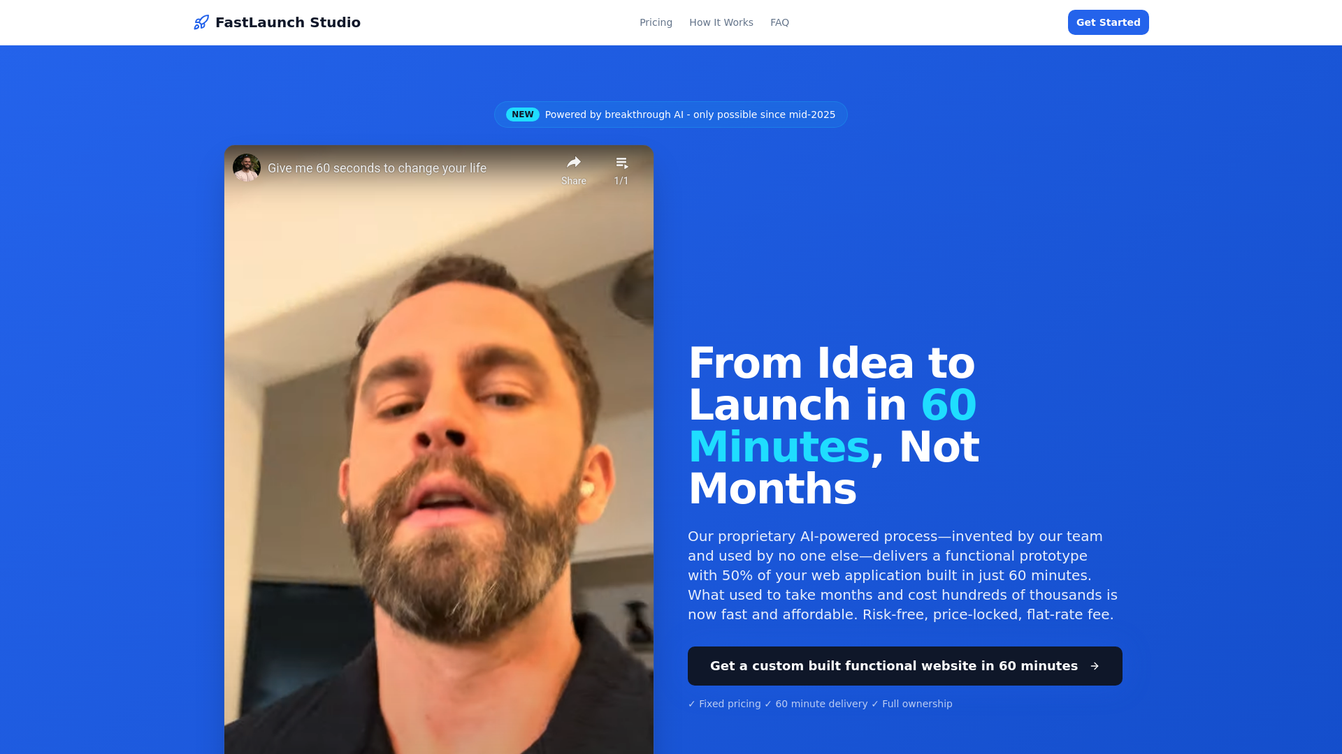 FastLaunch Studio - Launch Your Web App in Days