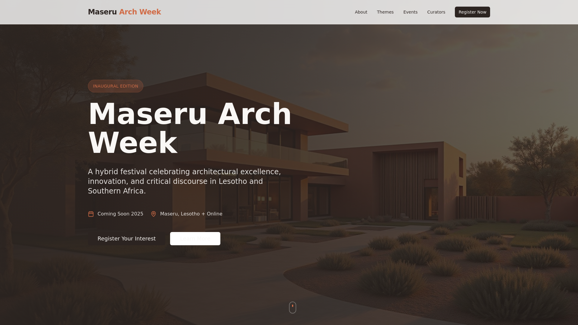 Maseru Arch Week - Architectural Festival in Lesotho