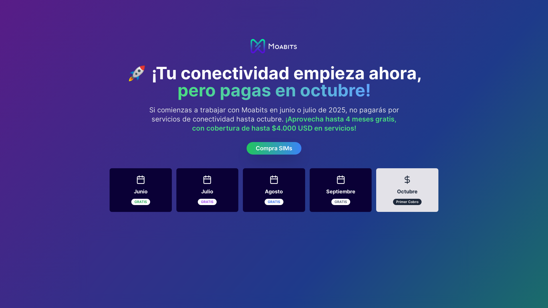 Moabits - Conectividad IoT Gratis hasta Octubre 2025