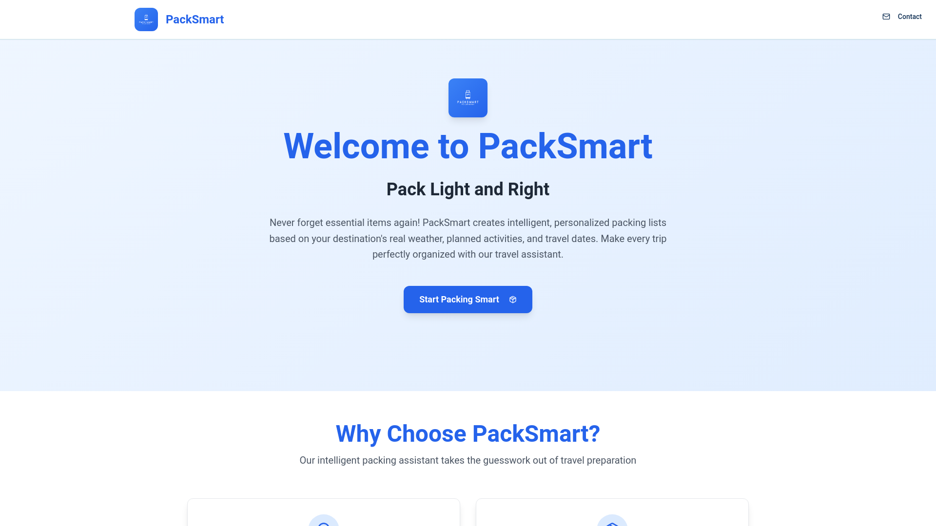 PackSmart - Smart Packing Lists for Travelers | Weather-Based Travel ...