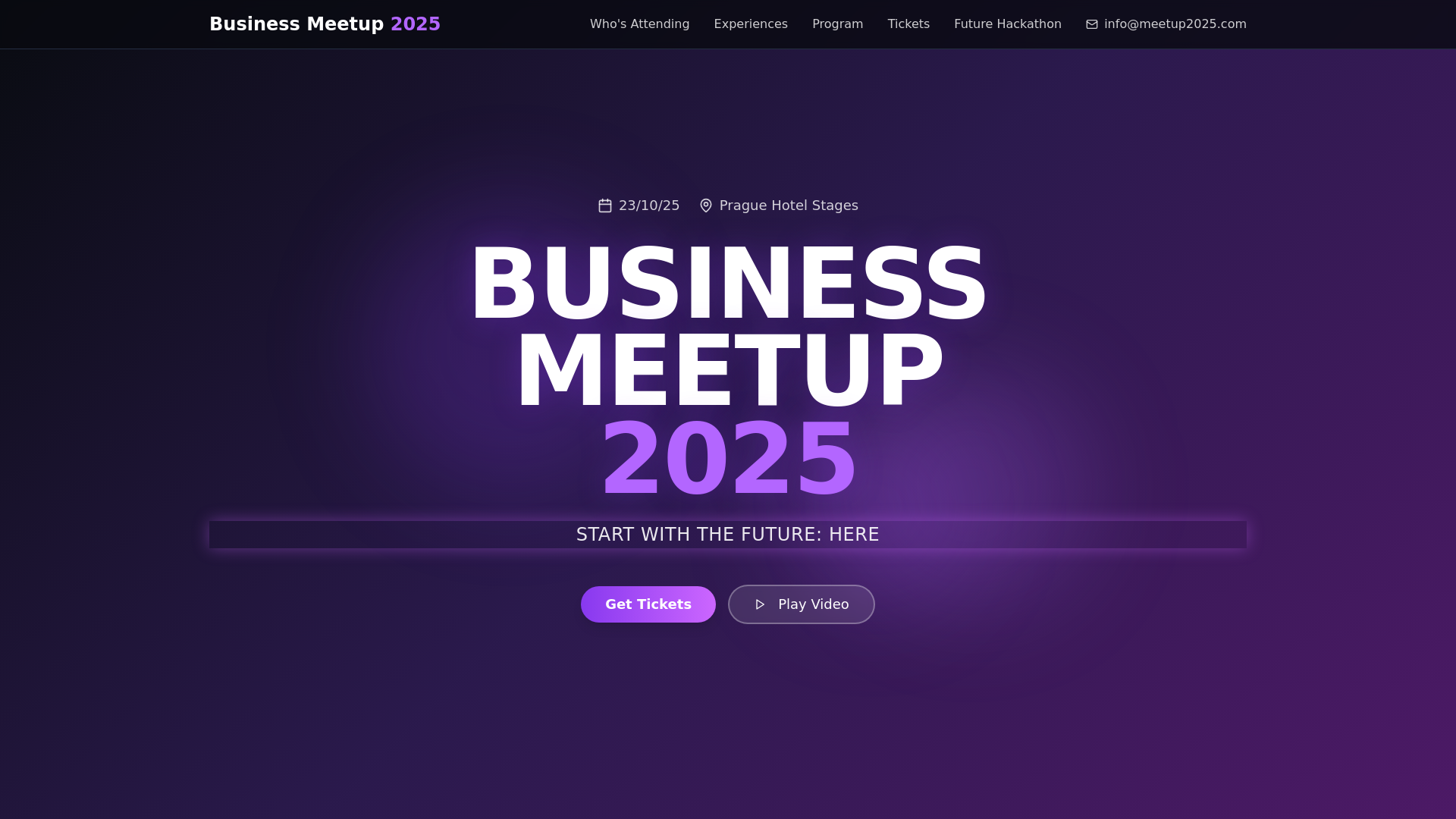 Business Meetup 2025 - Start with the Future