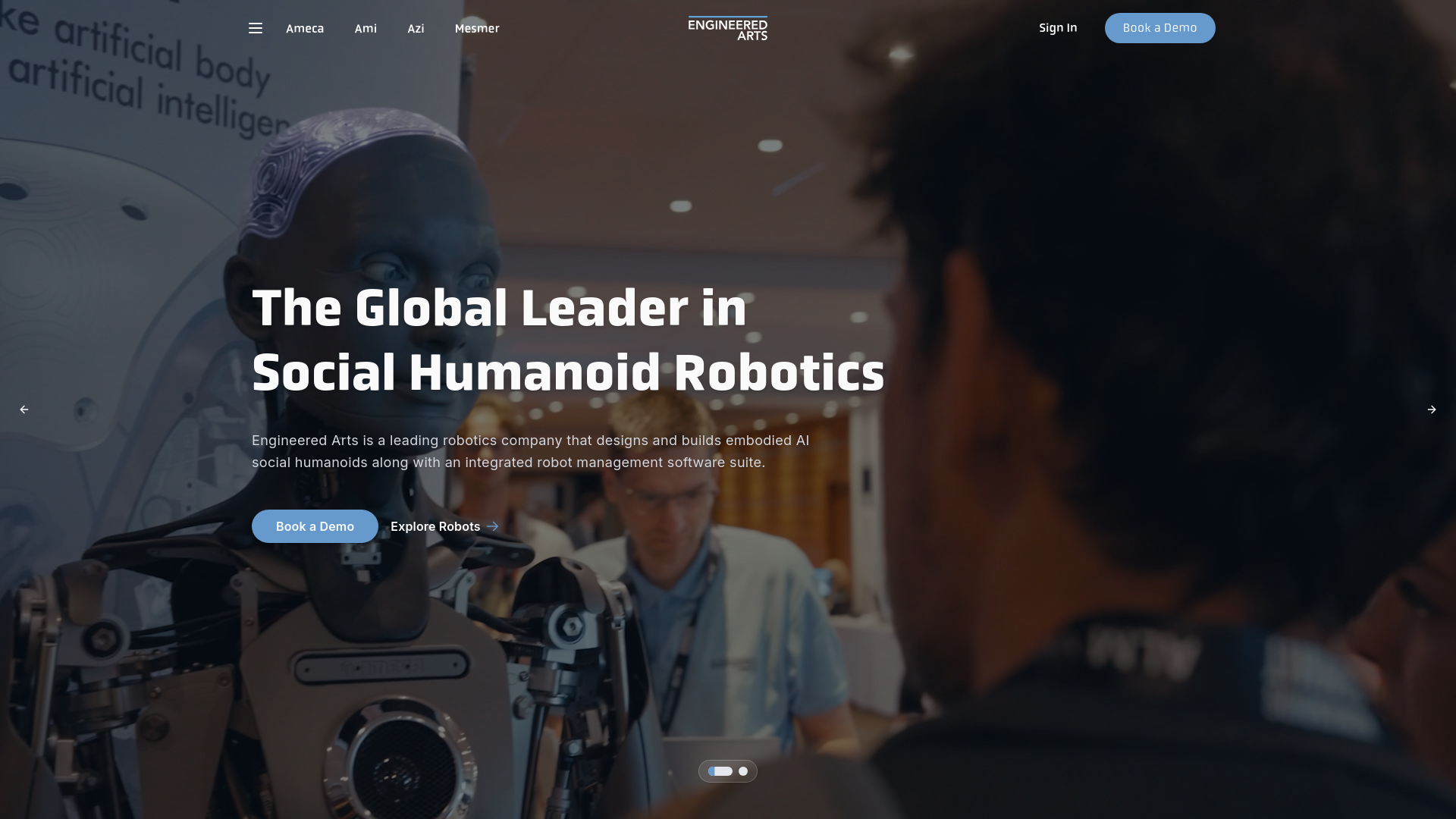 Engineered Arts - Embodied AI Social Humanoid Robots