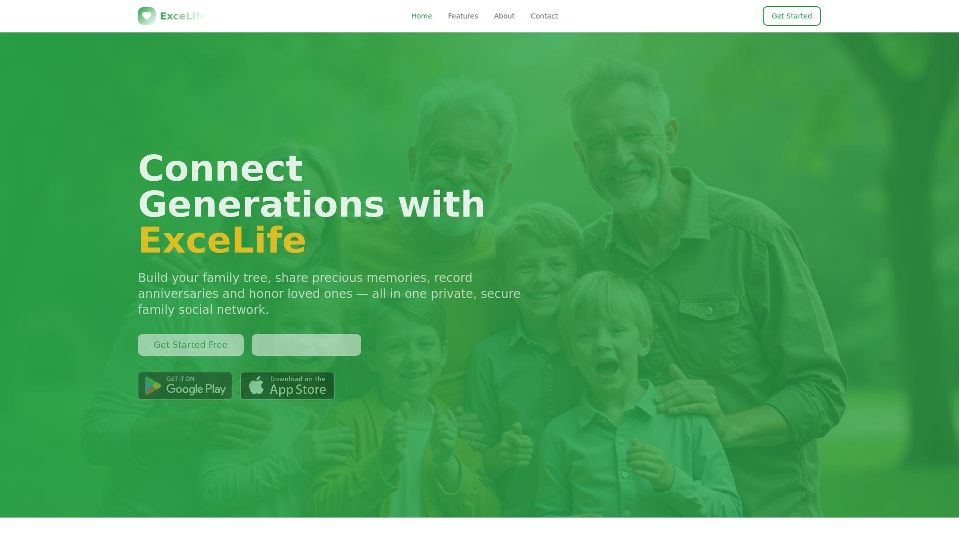 ExceLife - Connect Generations with Love & Memories