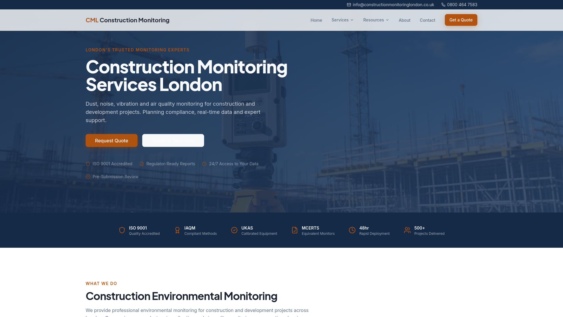 Construction Vibration Monitoring London| BS 5228 Compliance