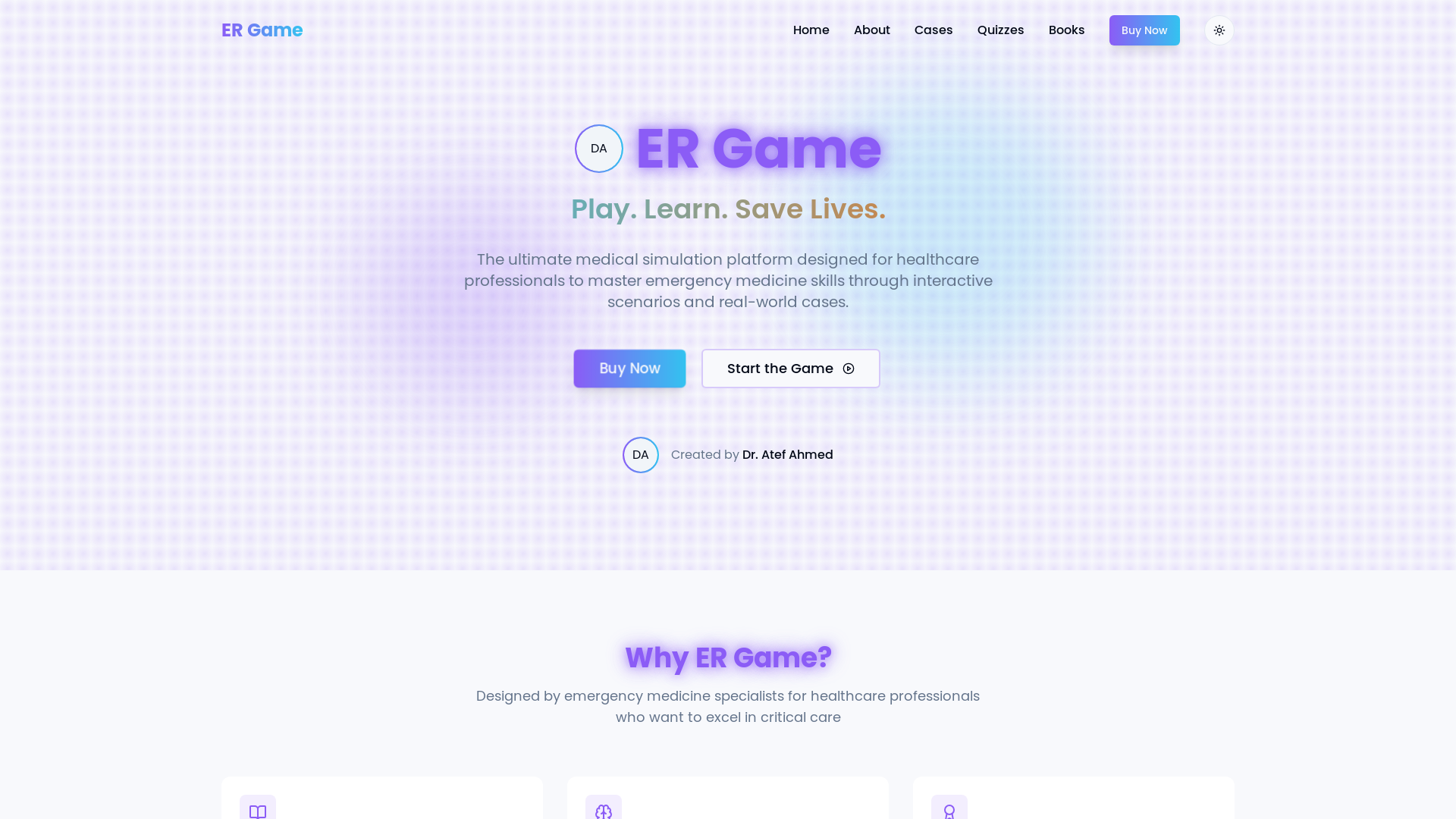 ER Game - Interactive Emergency Medicine & Surgery Training | Dr. Atef ...