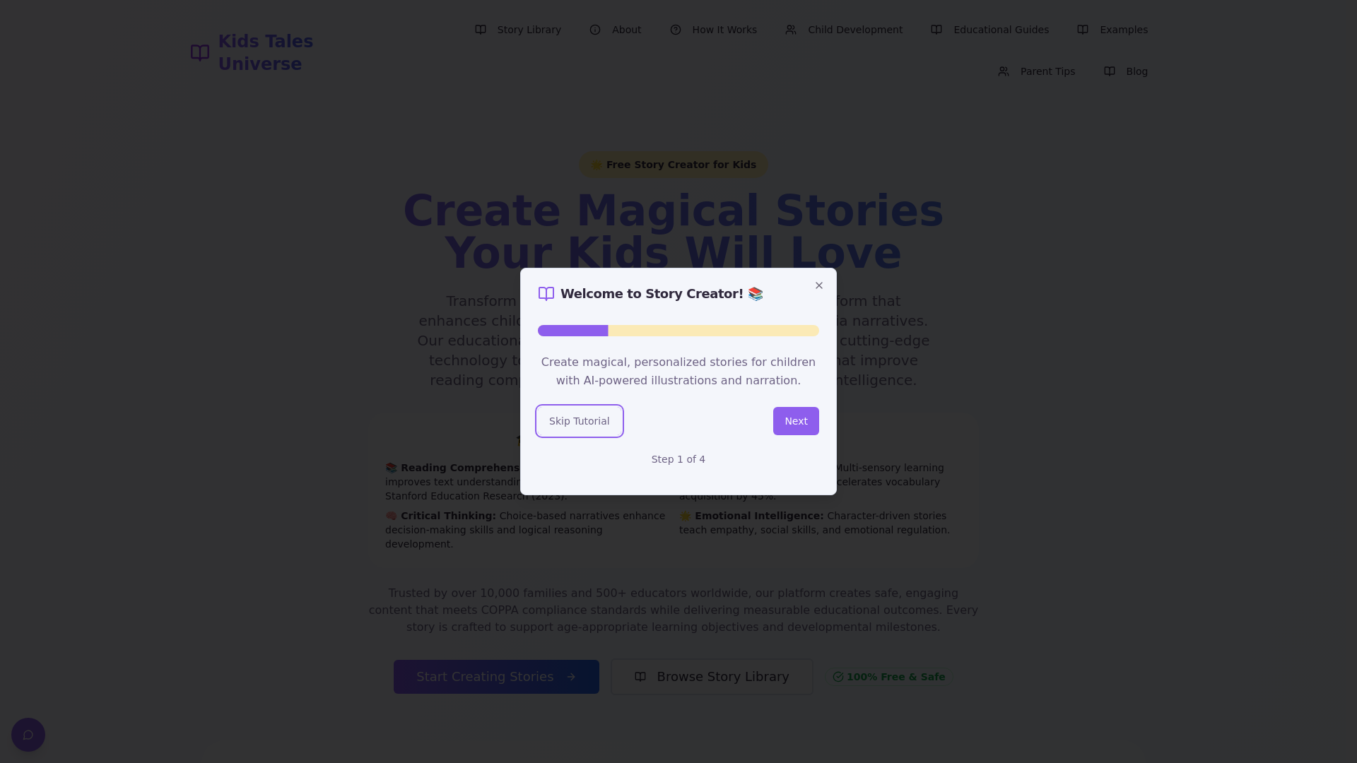 🌟 Story Creator - Create Magical Stories for Kids | Free AI Story Generator