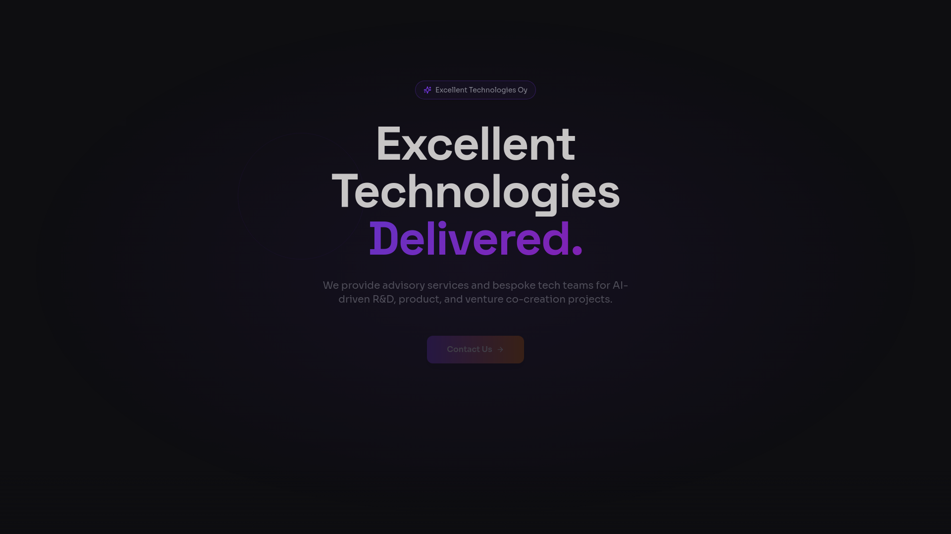 Excellent Technologies Delivered.