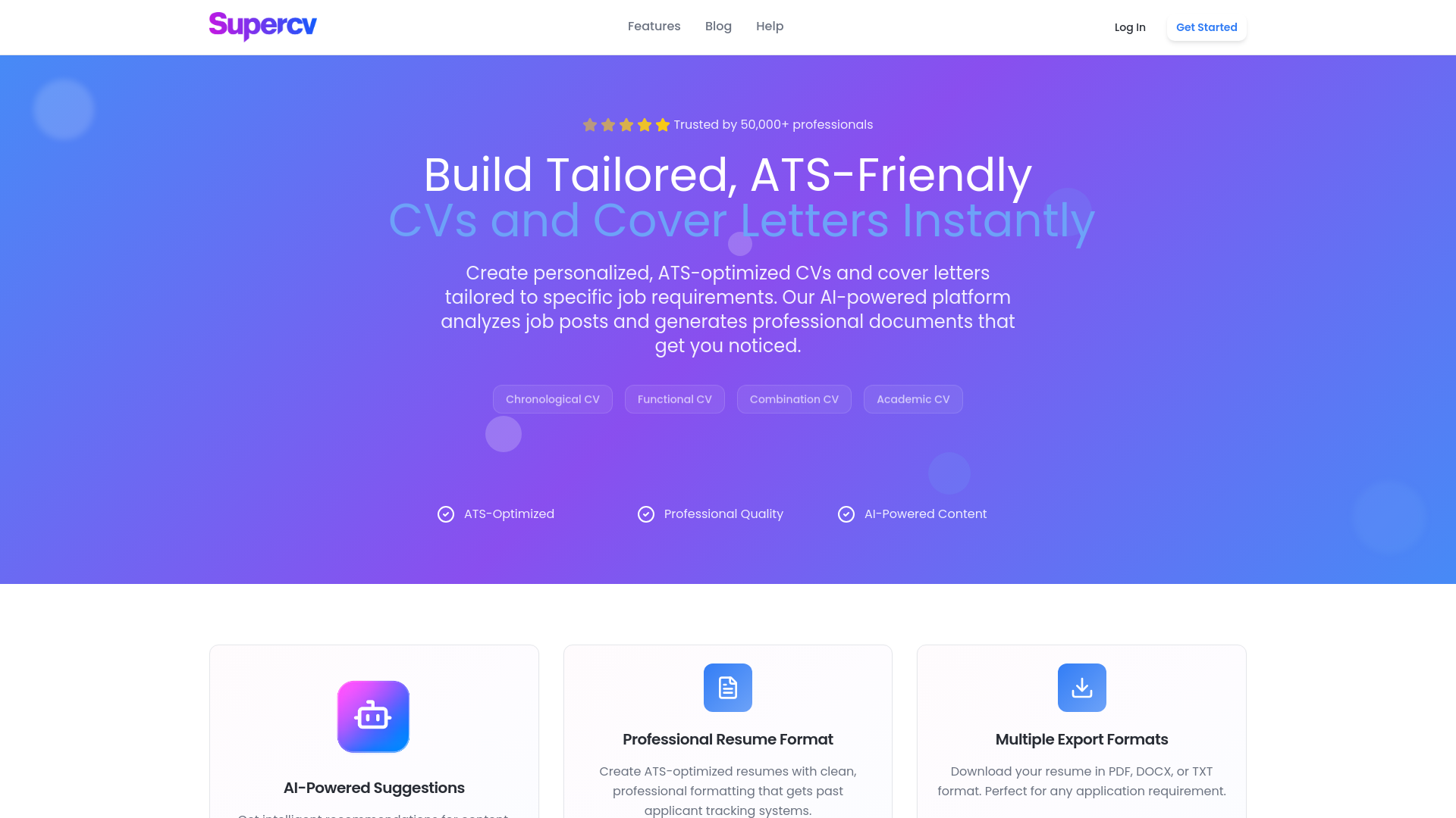 SuperCV - Professional Resume & Cover Letter Builder