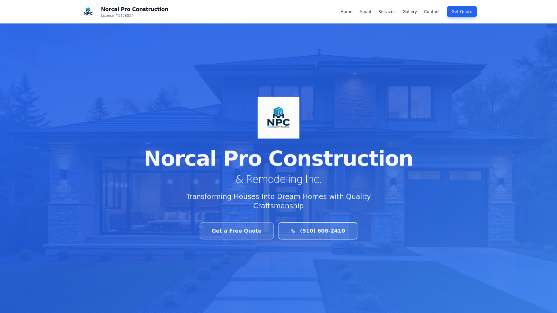 Norcal Pro Construction & Remodeling Inc. | Quality Construction Services