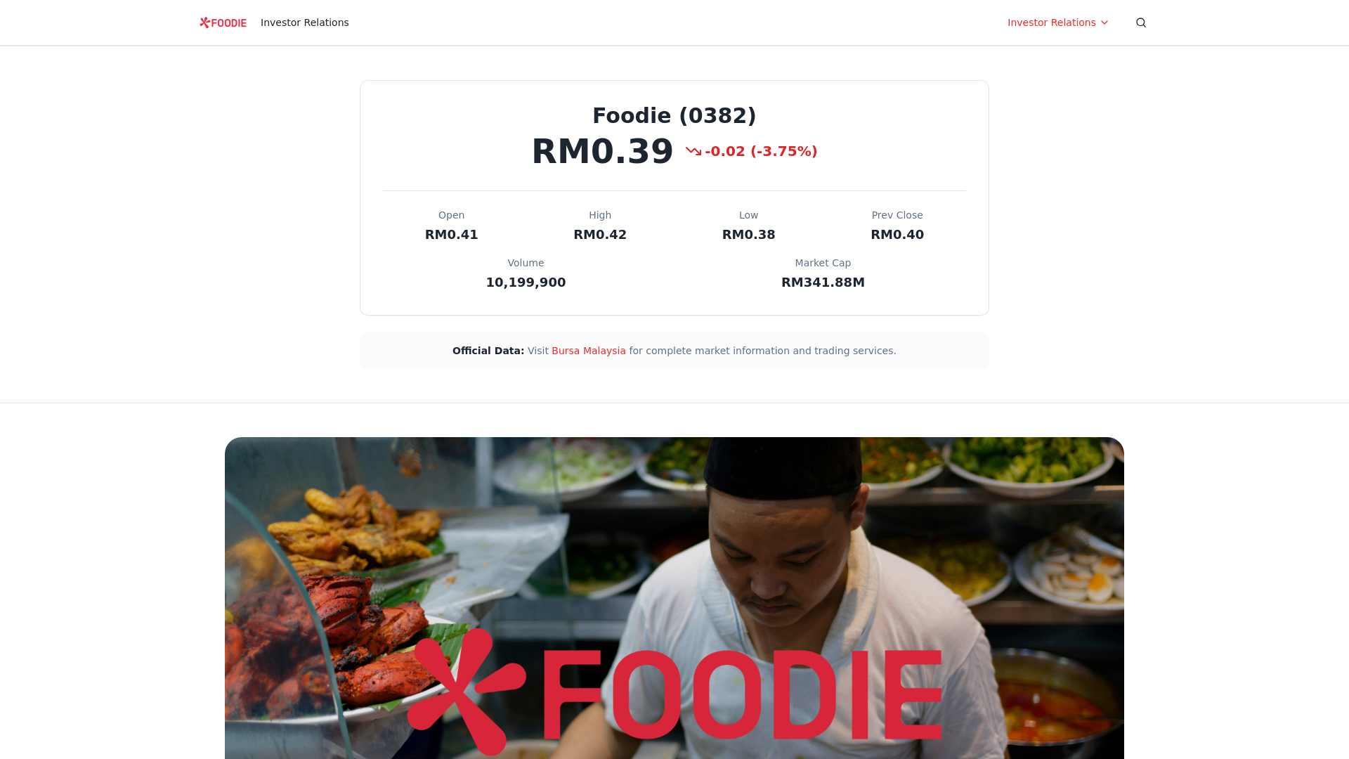 Foodie Media Berhad | Investor Relations