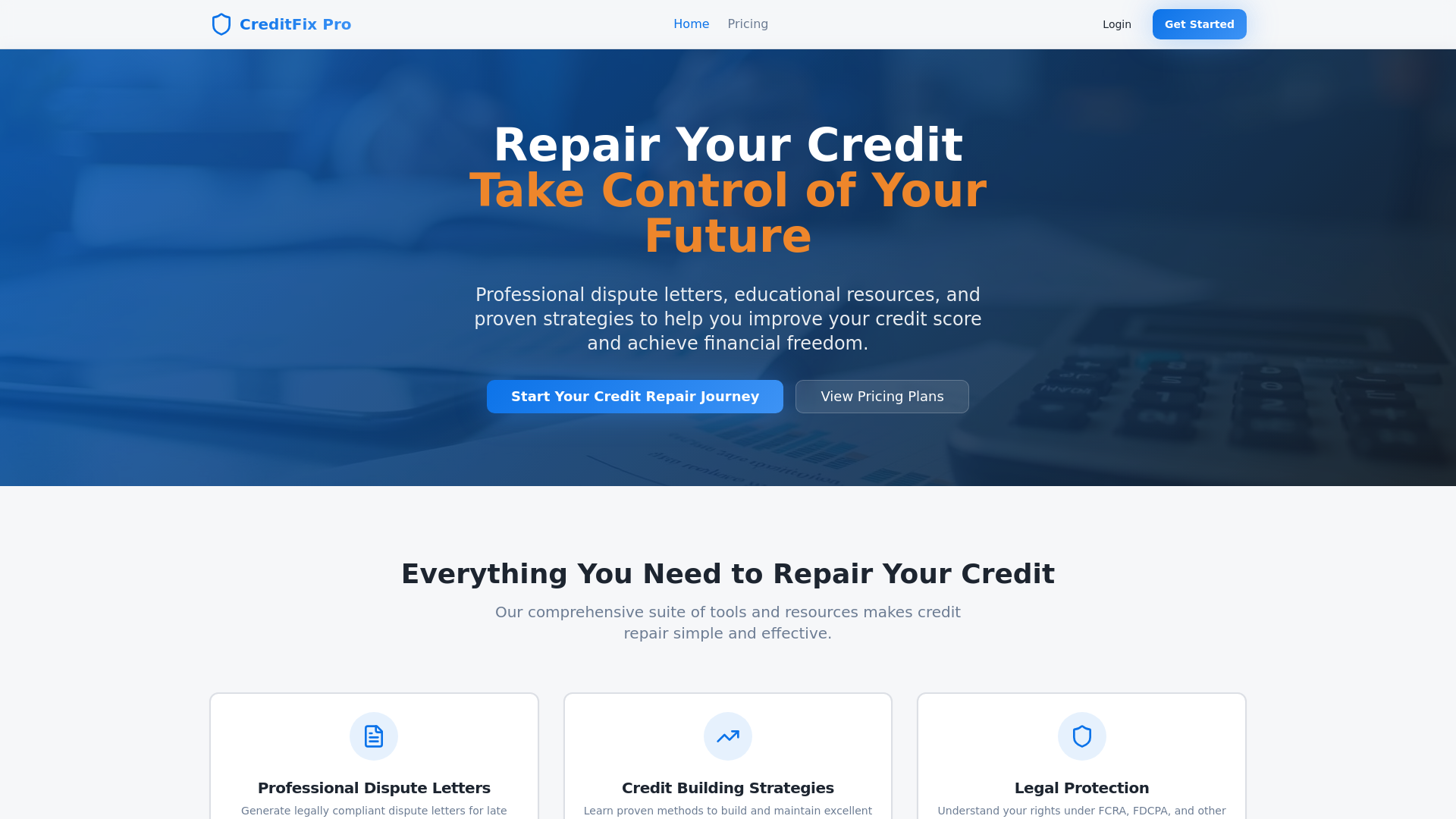 CreditFix Pro - Professional Credit Repair Services