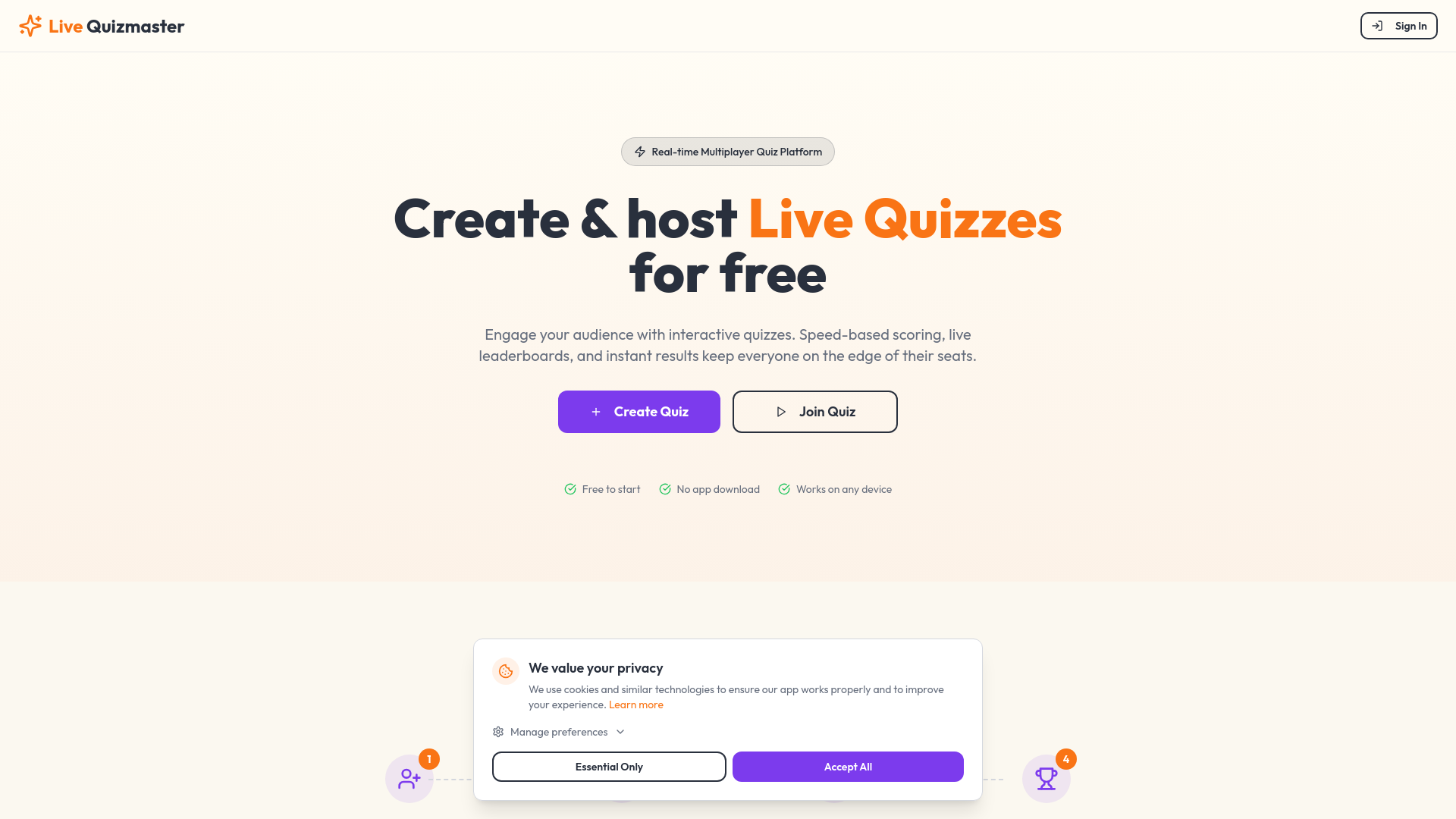 Live Quizmaster - Create & Host Real-Time Multiplayer Quizzes