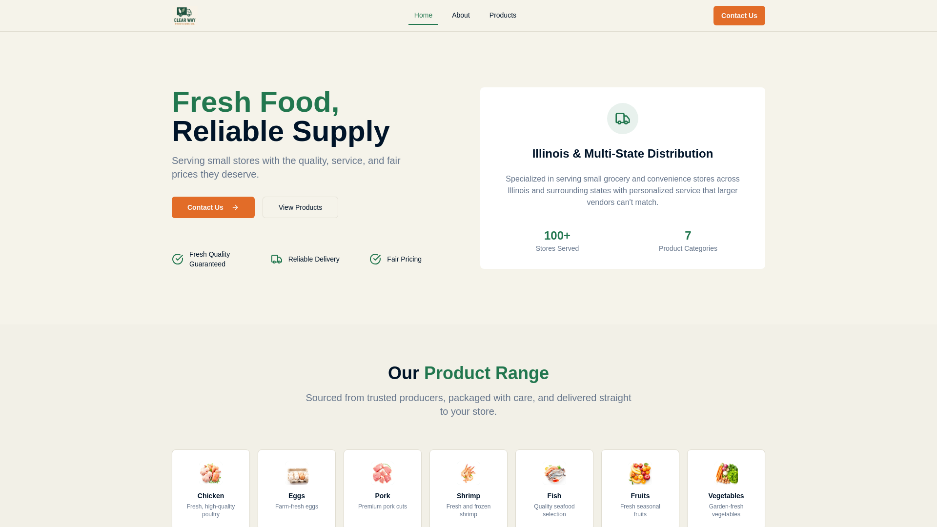 Clear Way Provisions Co. - Fresh Food, Reliable Supply | Phoenix Food ...