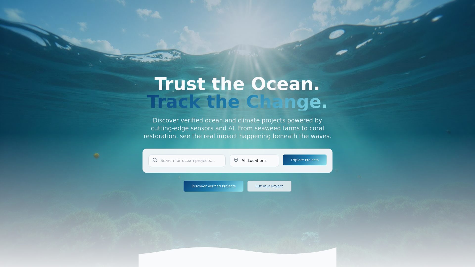 Samudra Verified Projects - Trust the Ocean. Track the Change.