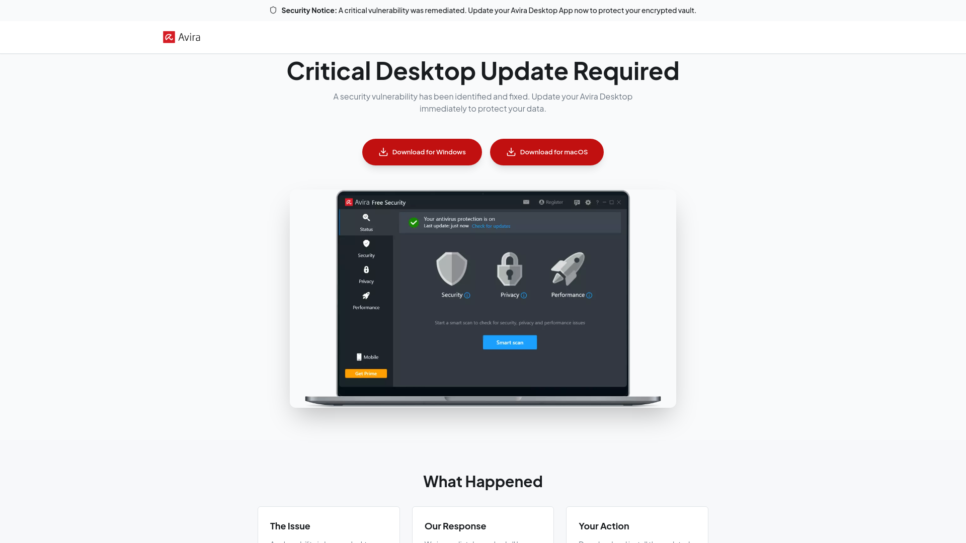 Avira Desktop App