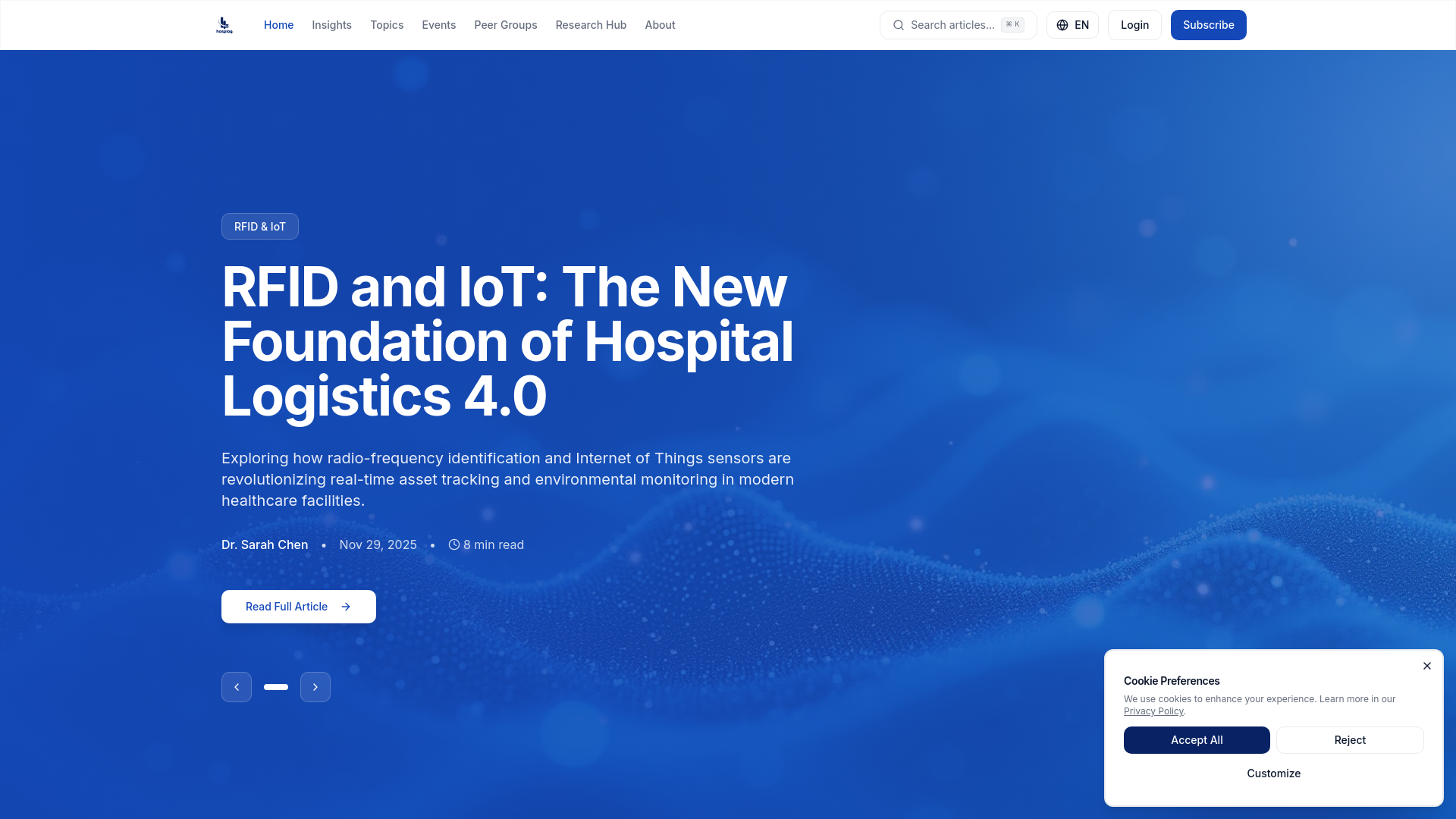 HospLog - The Future of Hospital Logistics 4.0