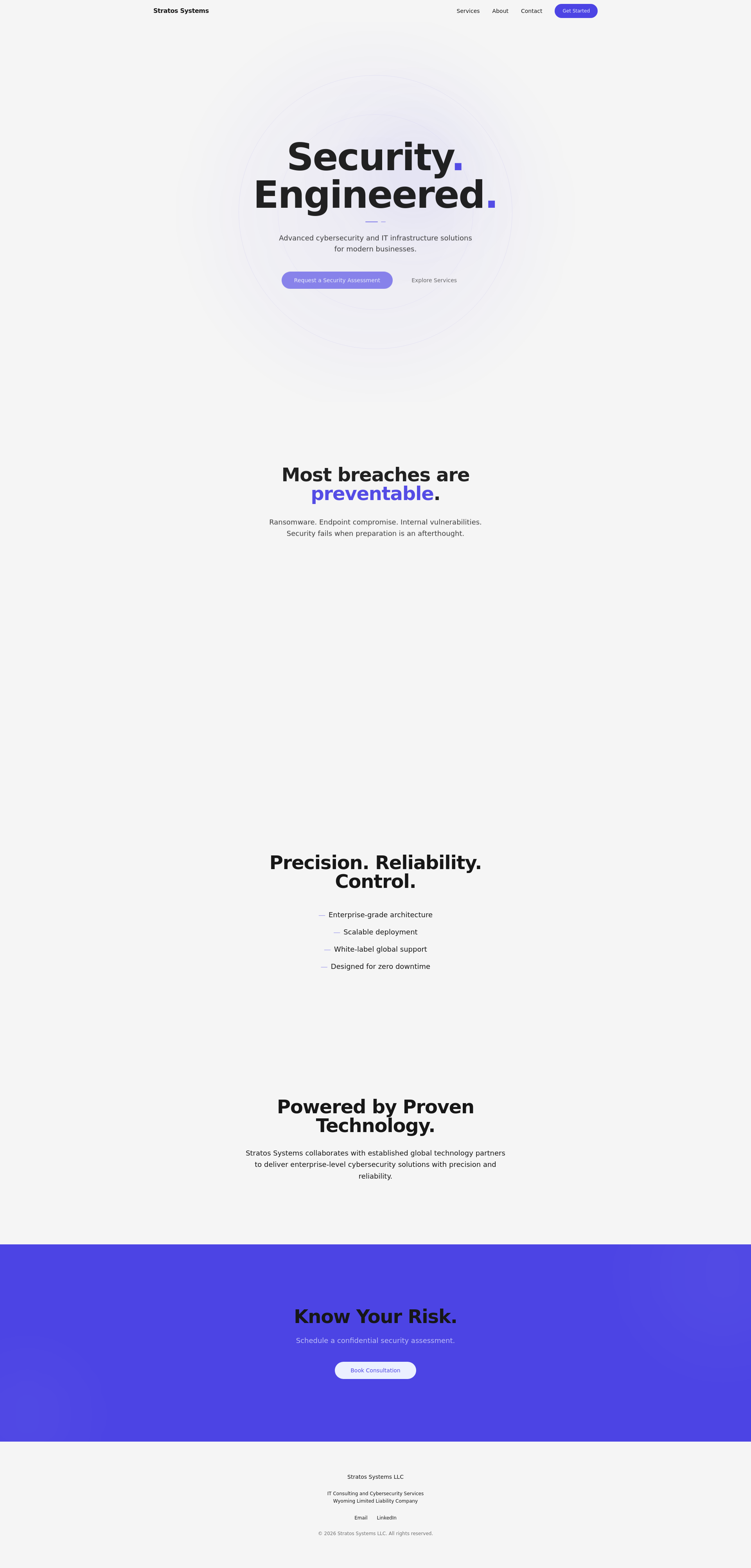 Stratos Systems | Unified IT Operations & Enterprise Security