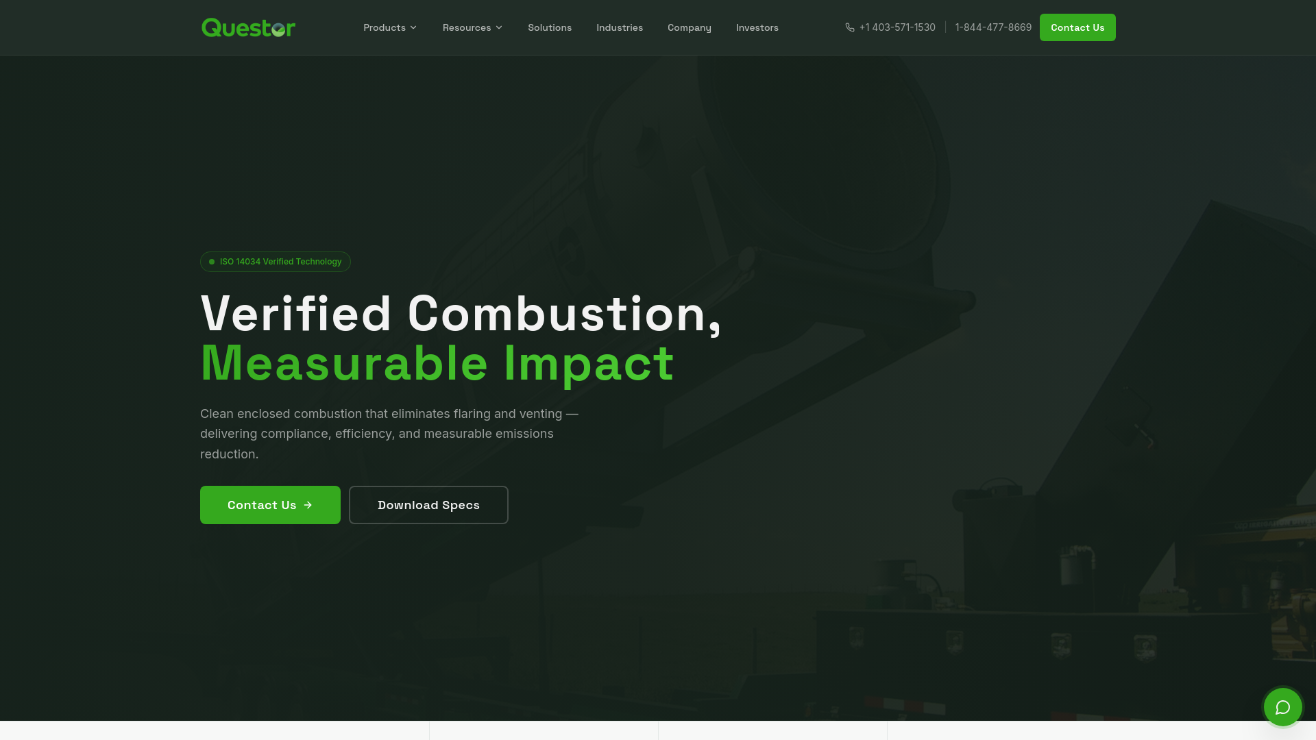 Questor Technology — Clean Combustion & Emissions Reduction