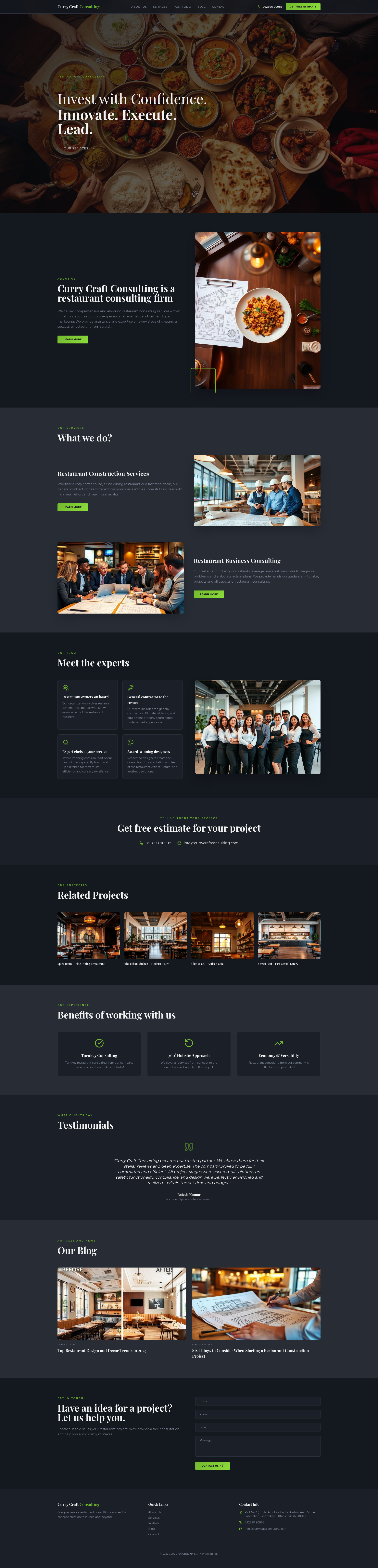 Curry Craft | Restaurant Consulting Services
