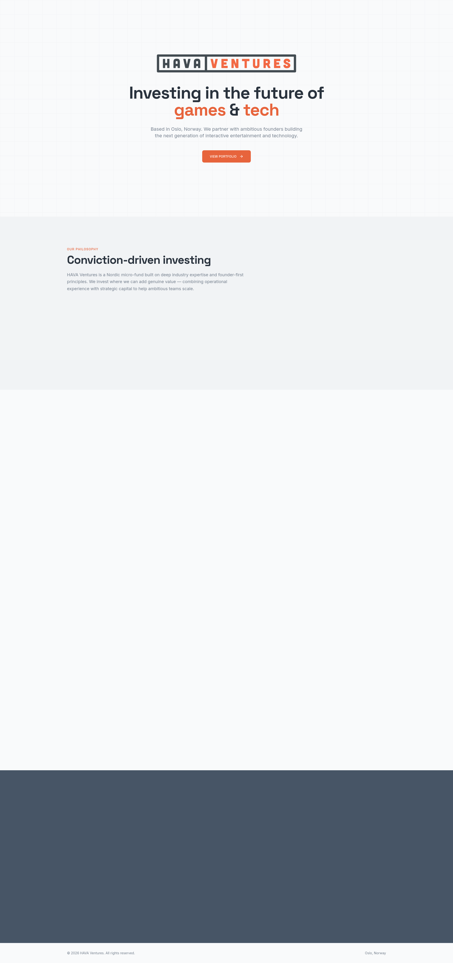 HAVA Ventures — Games & Tech Investment