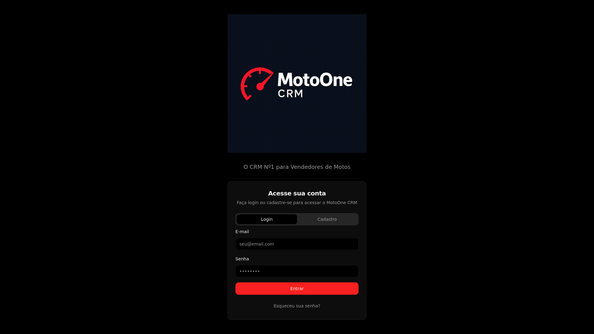 MotoOne CRM - Sistema de Vendas de Motos