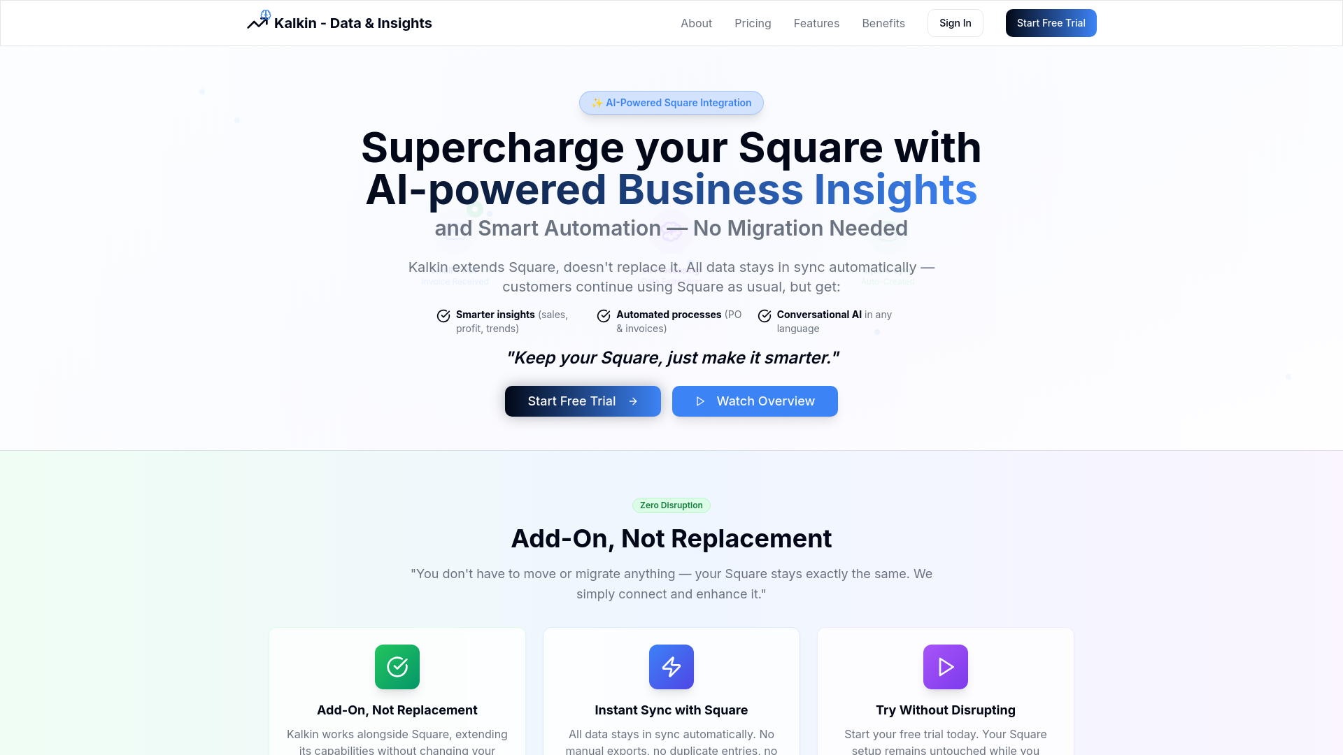 Kalkin Data Insights - AI-Powered Square Automation