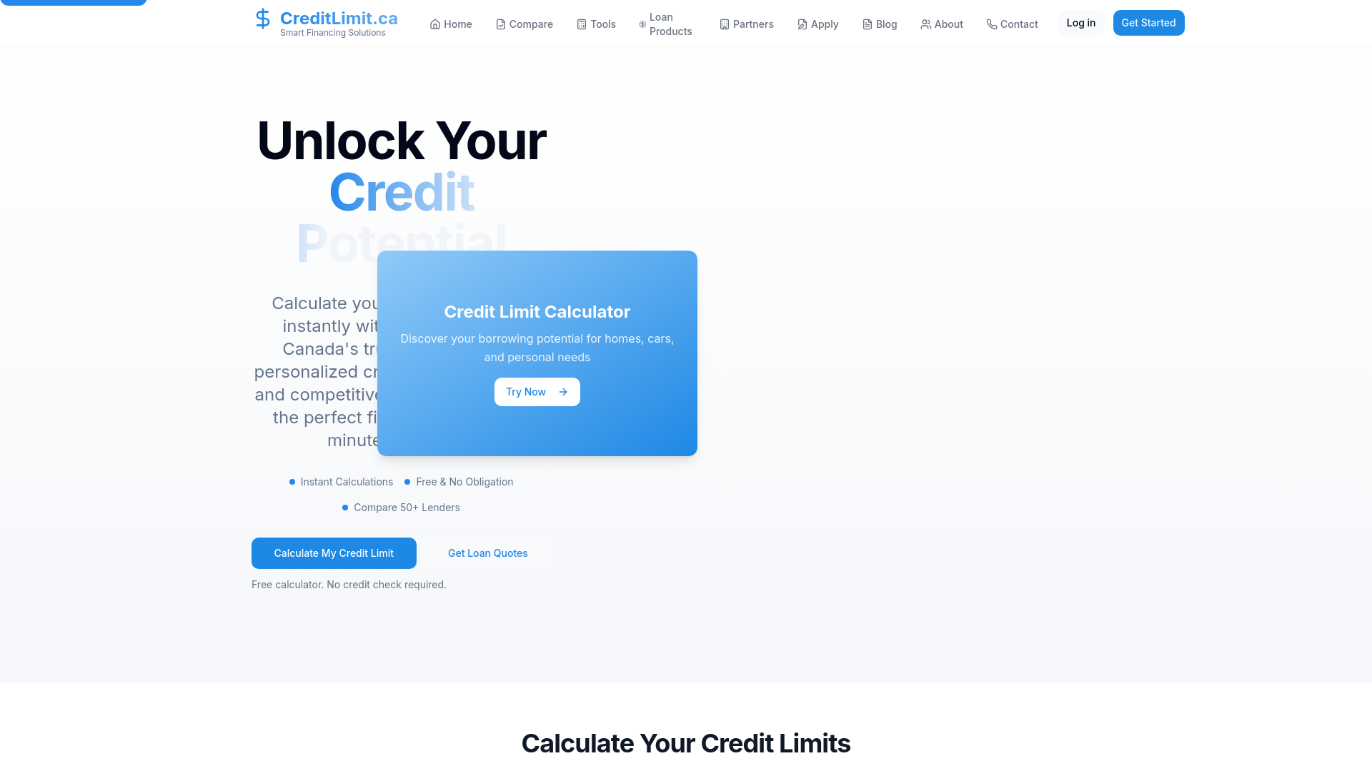 creditlimit.ca - Calculate Credit Limits & Get Credit Quotes