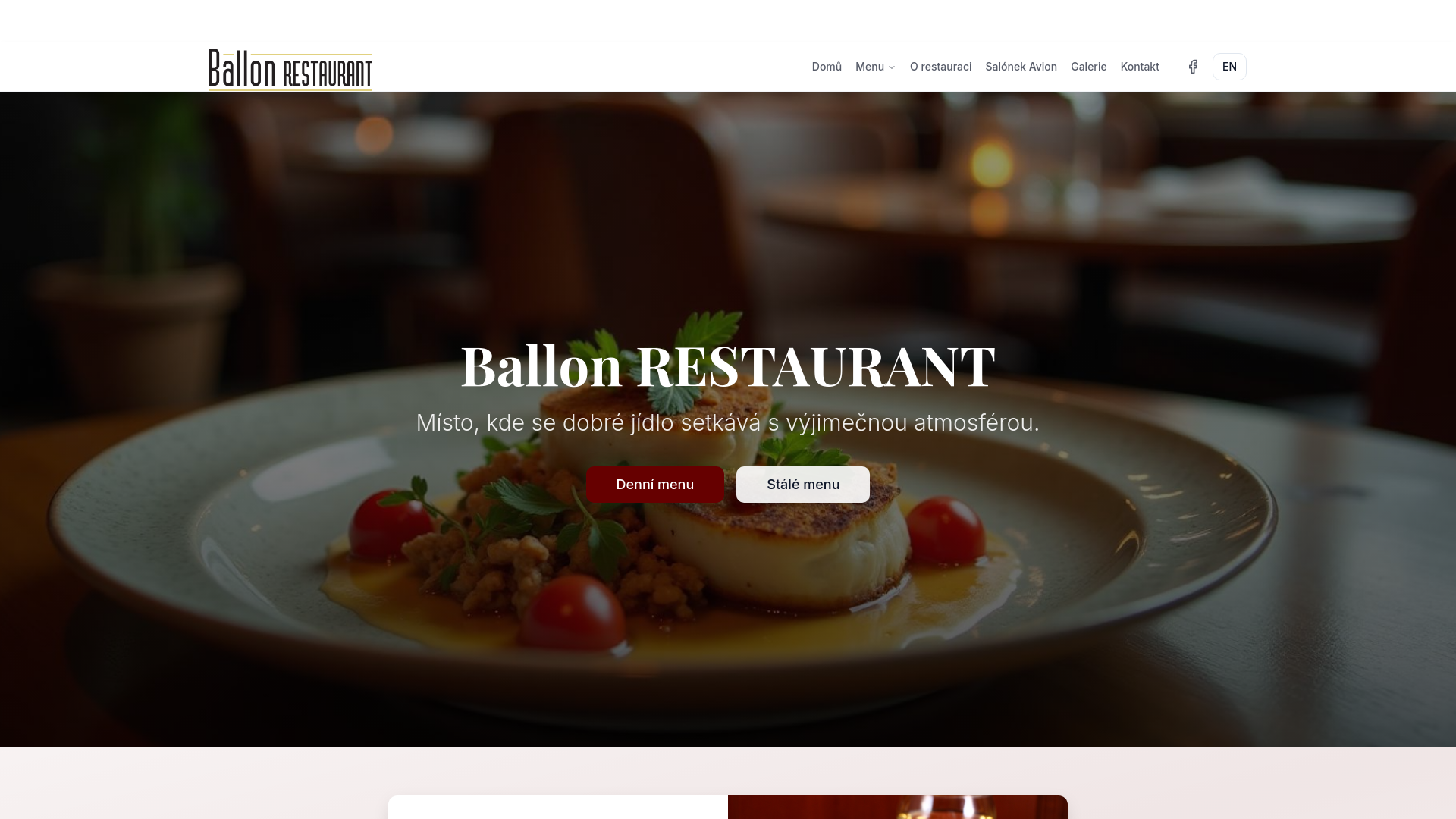 Ballon RESTAURANT – česká a mezinárodní kuchyně | Praha 6 (Vokovice)