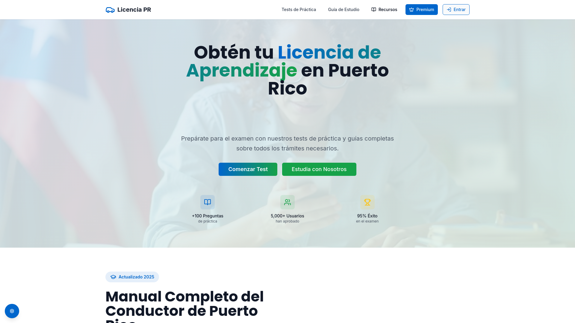 Licencia PR - Preparación para Licencia de Aprendizaje