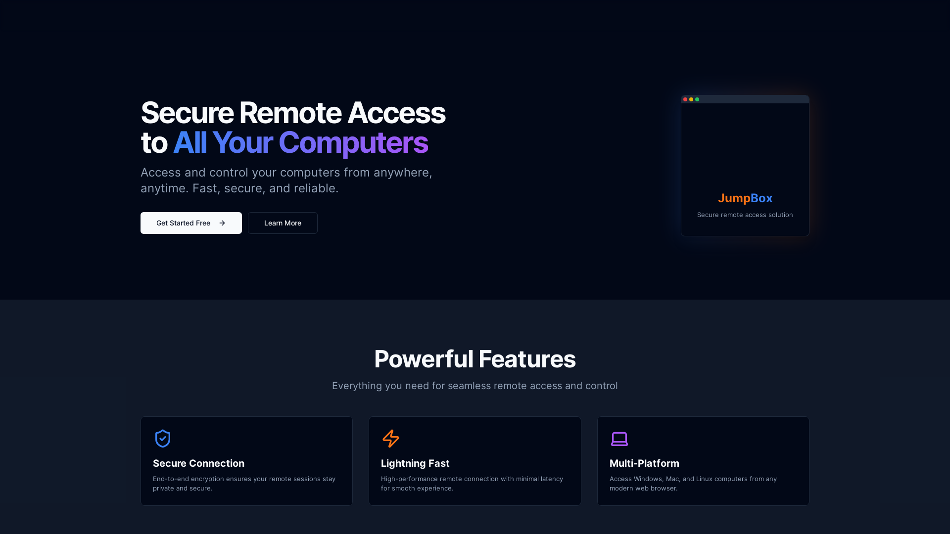 jumpbox-control-center
