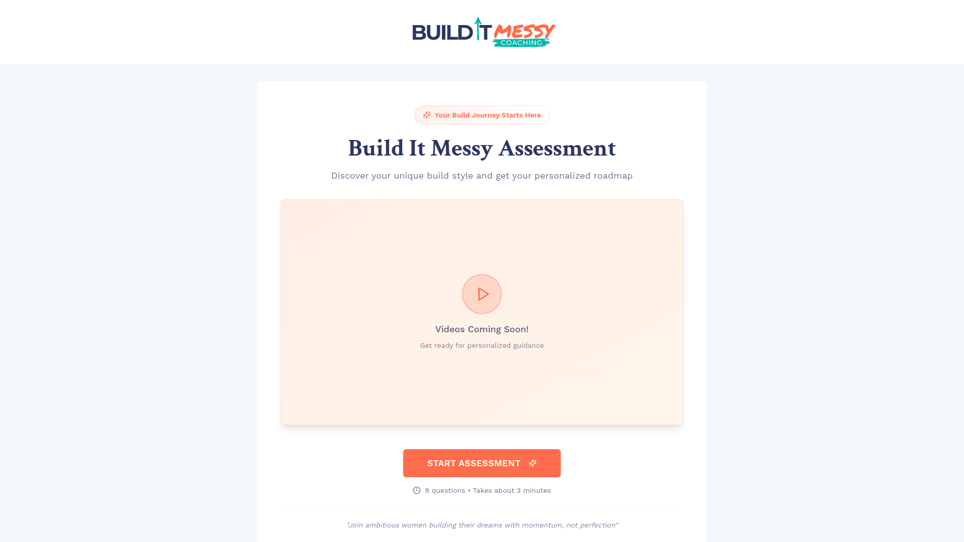 Build It Messy Assessment | Discover Your Building Style