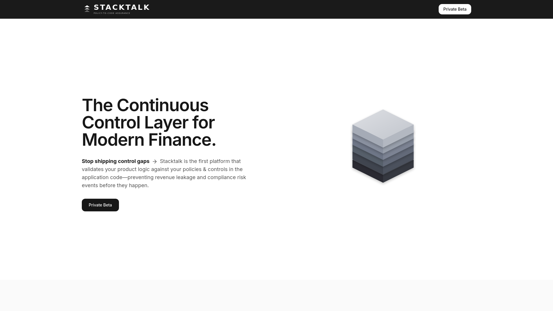 StackTalk - The Continuous Control Layer