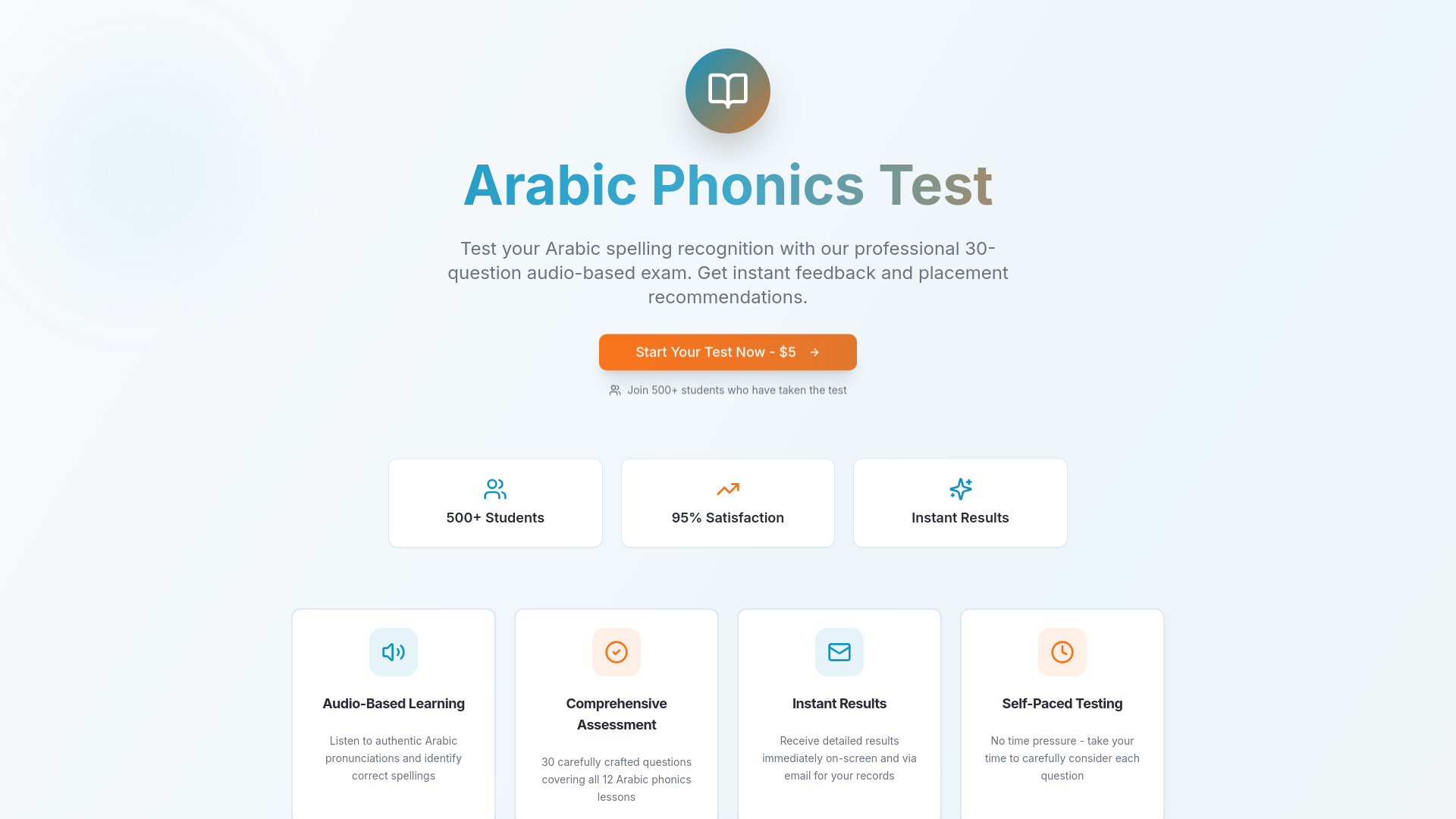 Arabic Phonics Placement Test - by Imla