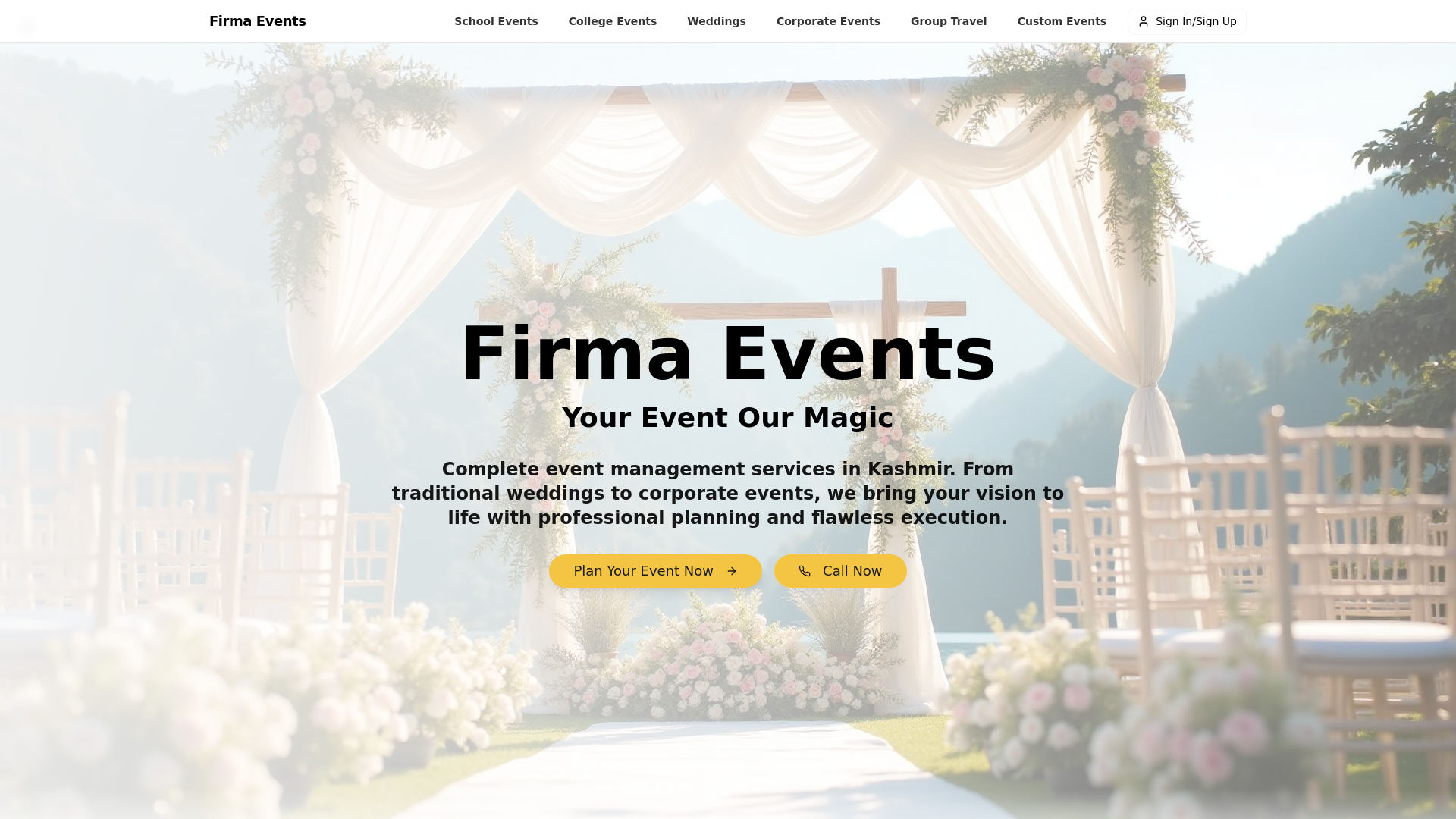 Firma Events - Premier Event Management in Kashmir | Weddings ...